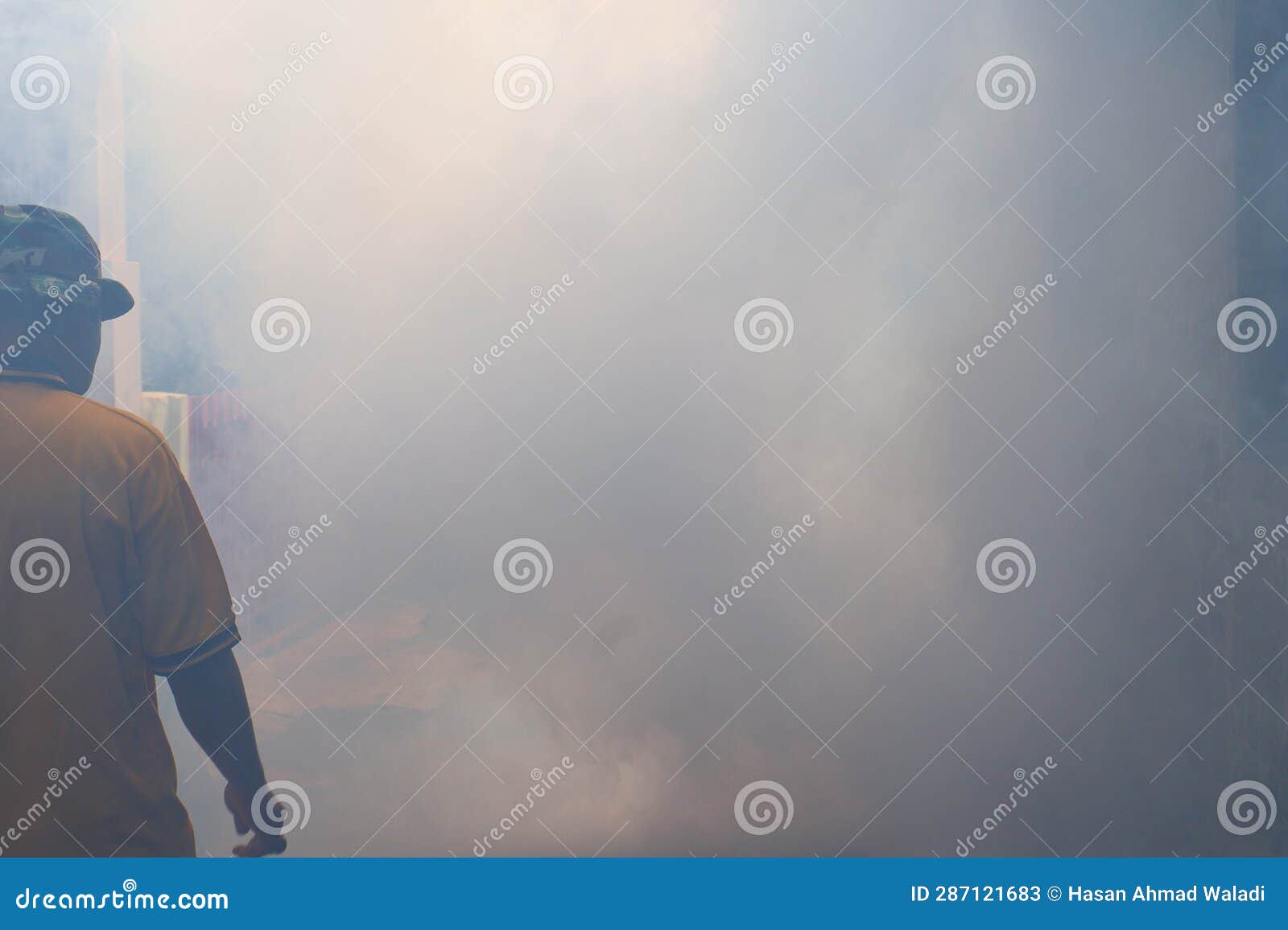 Fogging process stock image. Image of hazard, people - 287121683