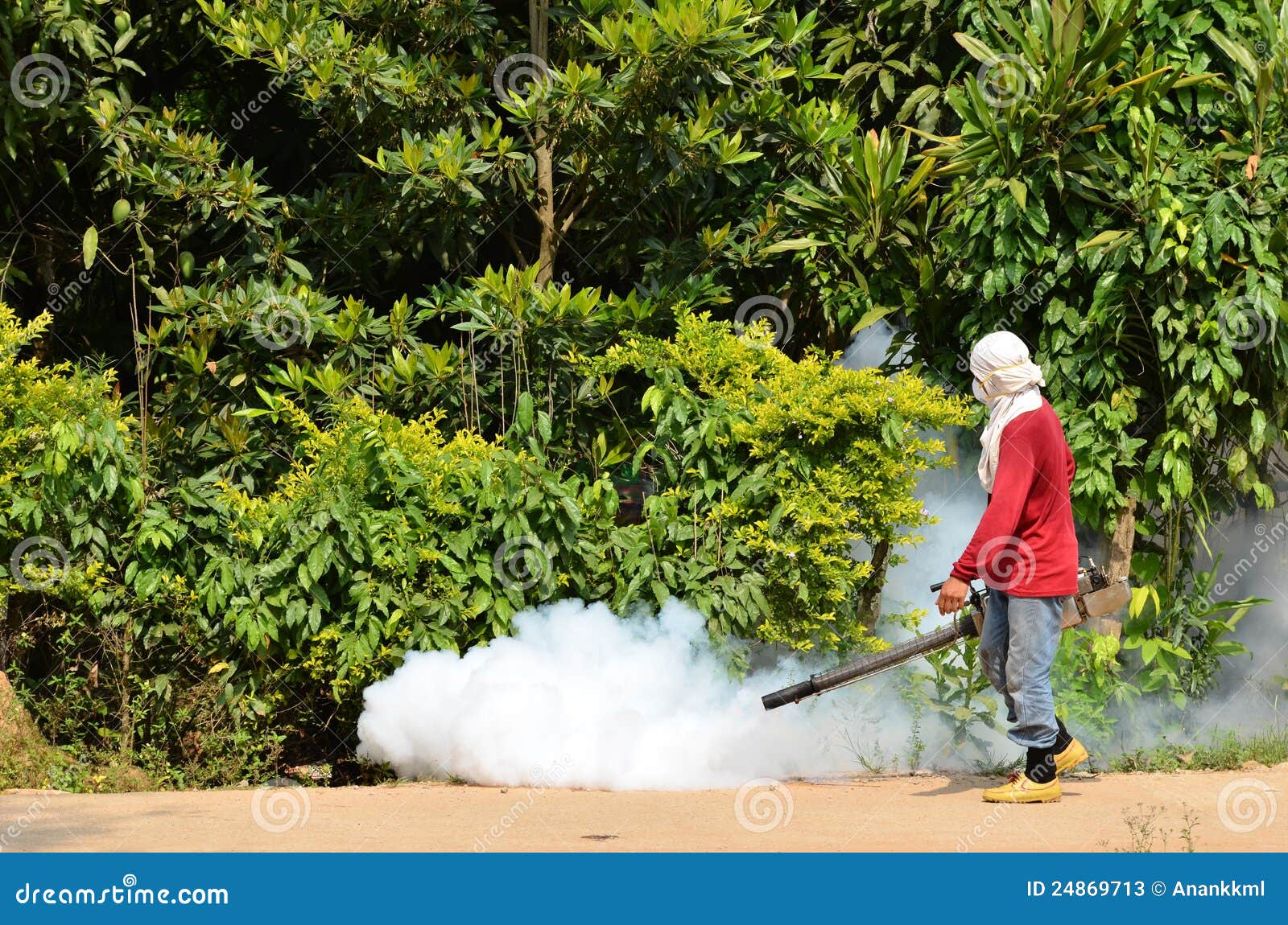 Fogging To Prevent Spread Of Dengue Fever Stock Image | CartoonDealer ...