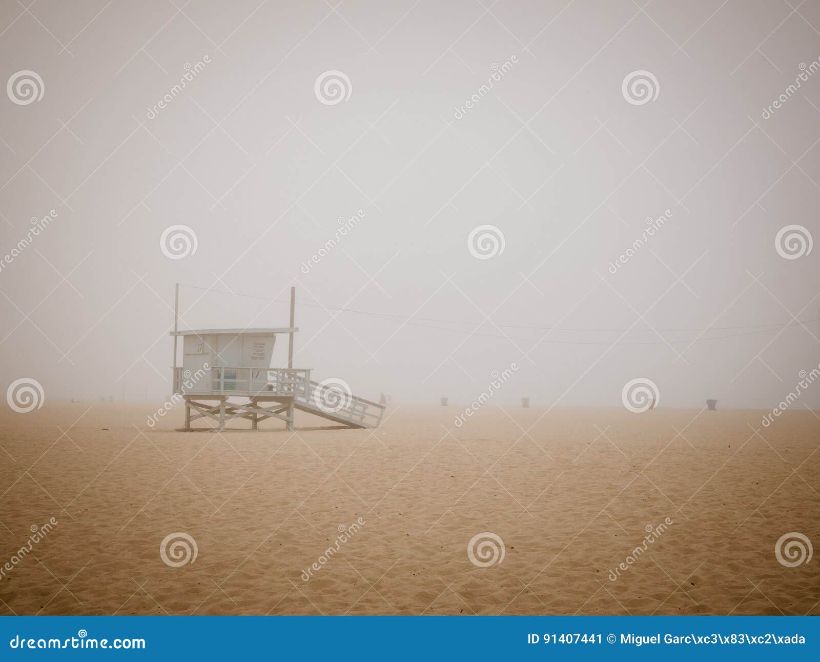 Foggy Beach stock image. Image of water, foggy, bright - 91407441