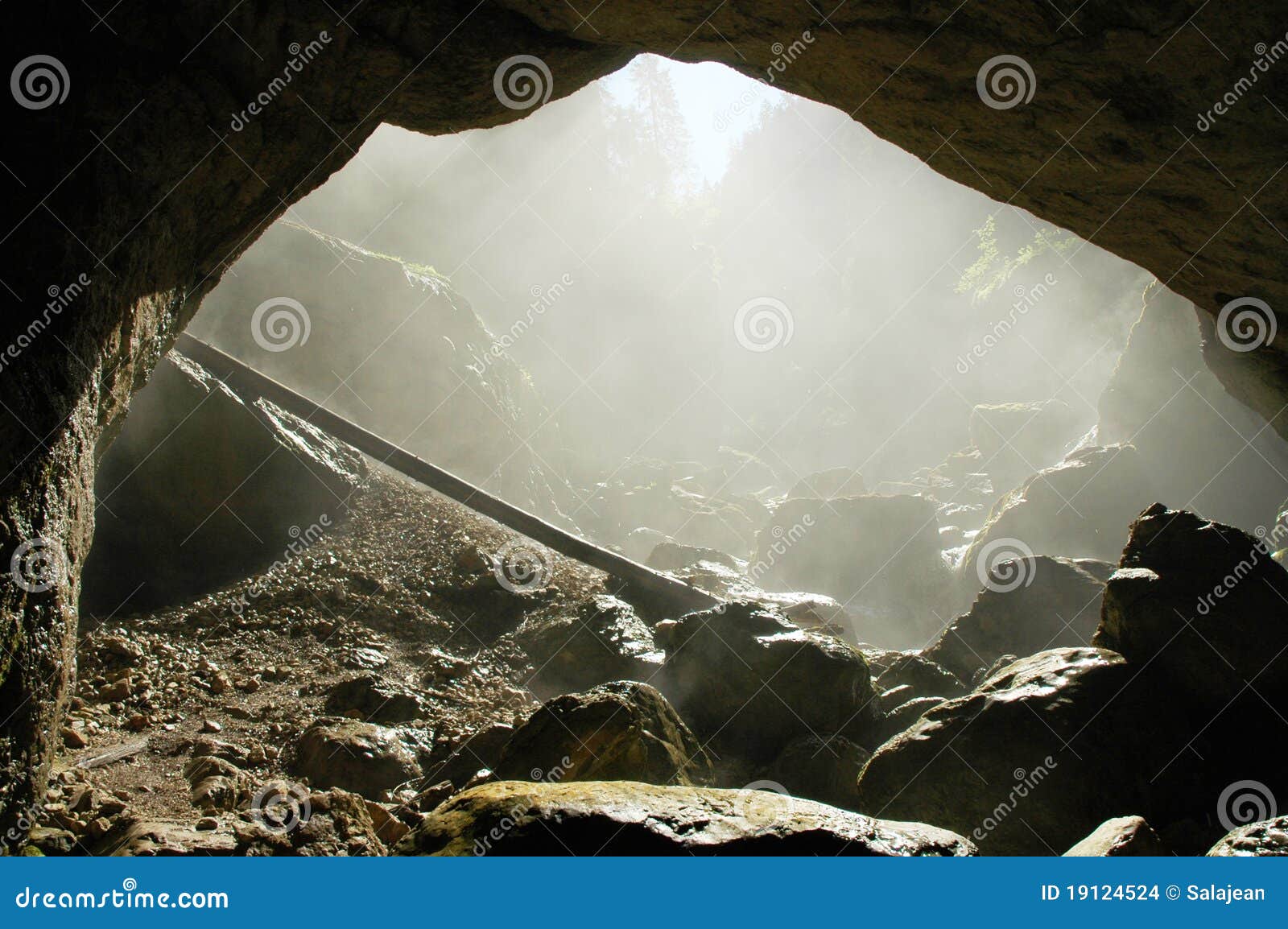 Cave 3: Entrance. Pillared Verandah Or Facade. Badami Caves Royalty ...