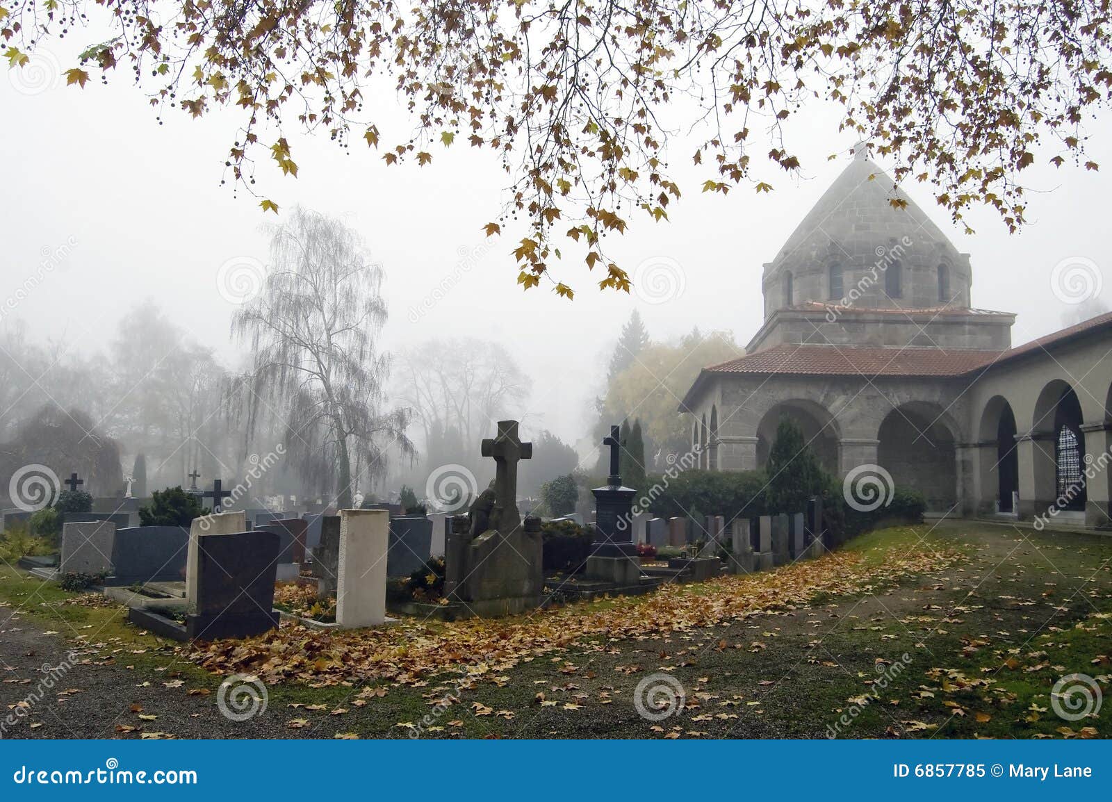 Foggy Churchyard stock image. Image of churhc, spooky - 6857785