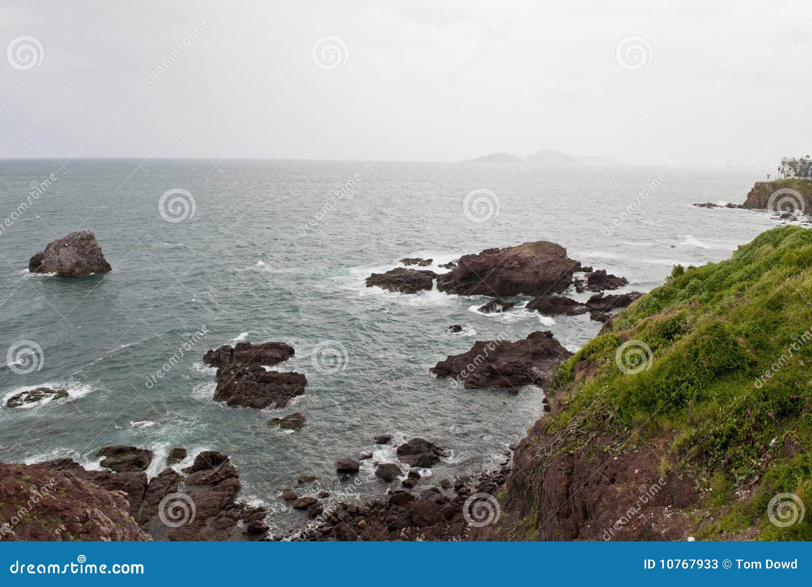 Foggy coast stock image. Image of horizon, coastal, ocean - 10767933