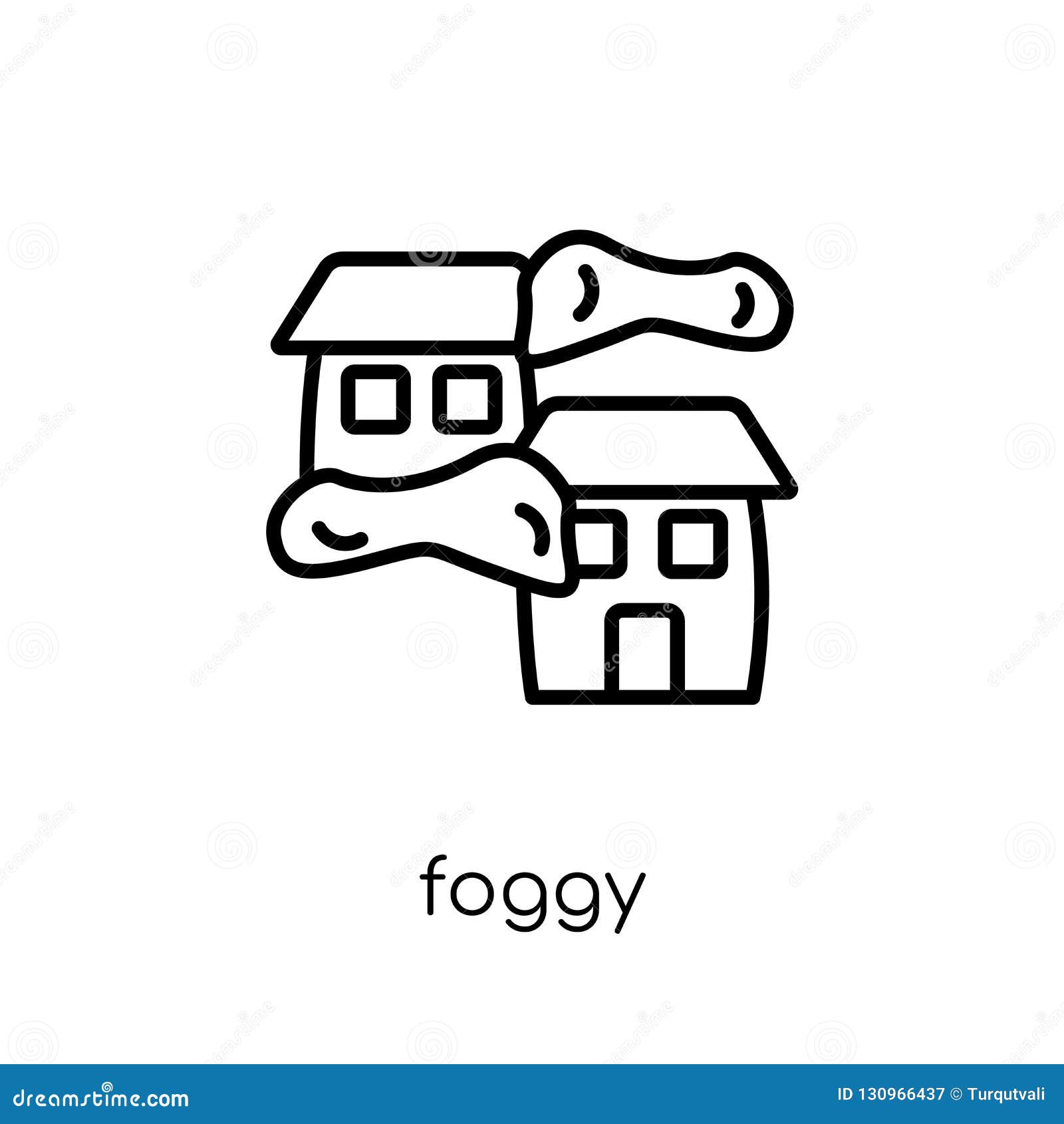 Foggy Icon from Collection. Stock Vector - Illustration of temperature ...