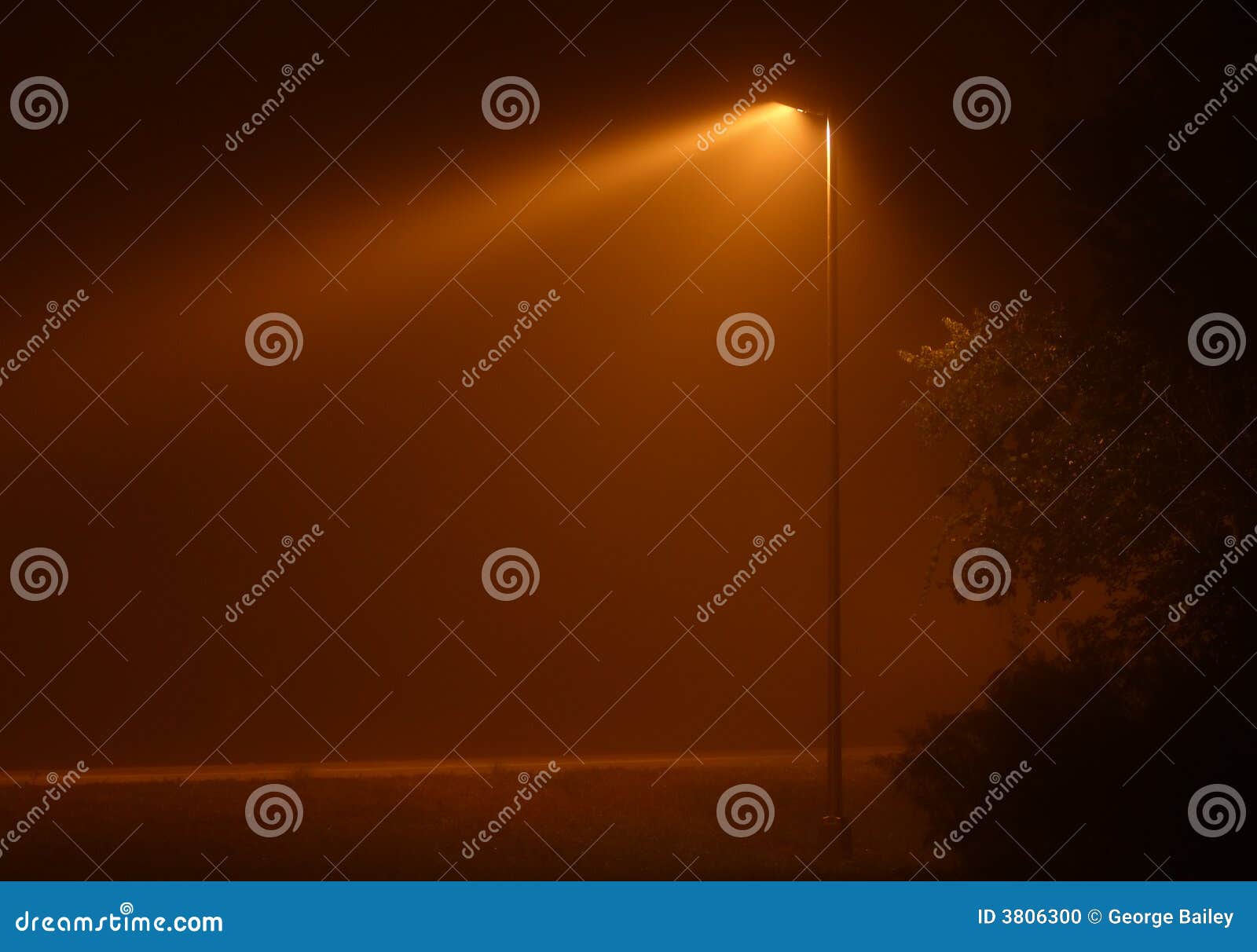 Foggy Light stock photo. Image of foggy, street, black - 3806300
