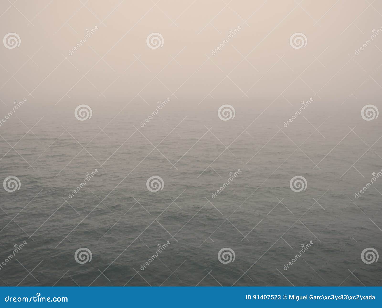 Foggy ocean stock image. Image of dramatic, limit, navigation - 91407523