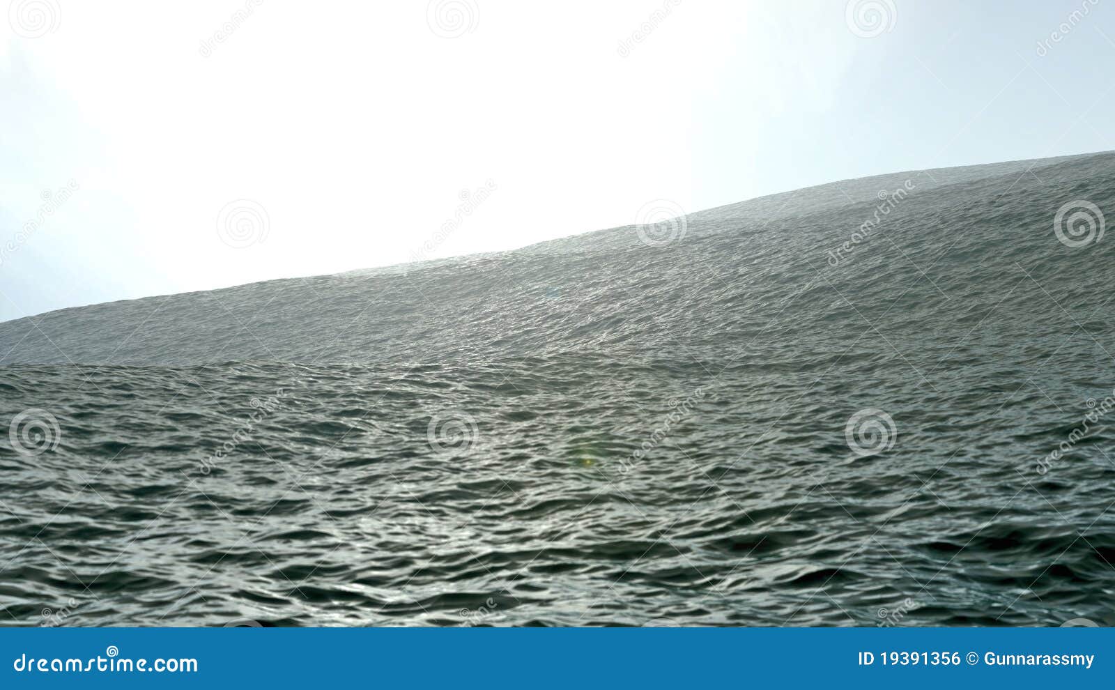 Foggy ocean view stock illustration. Illustration of marine - 19391356