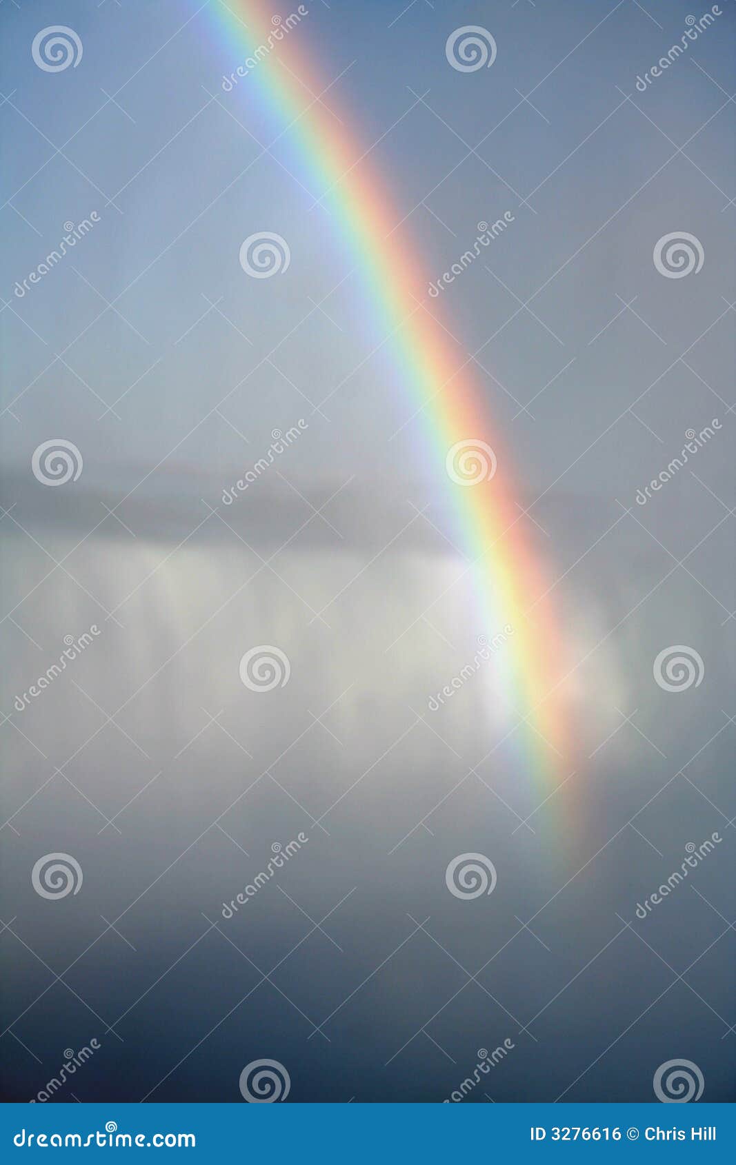 Foggy Rainbow stock photo. Image of amazing, crest, mist - 3276616