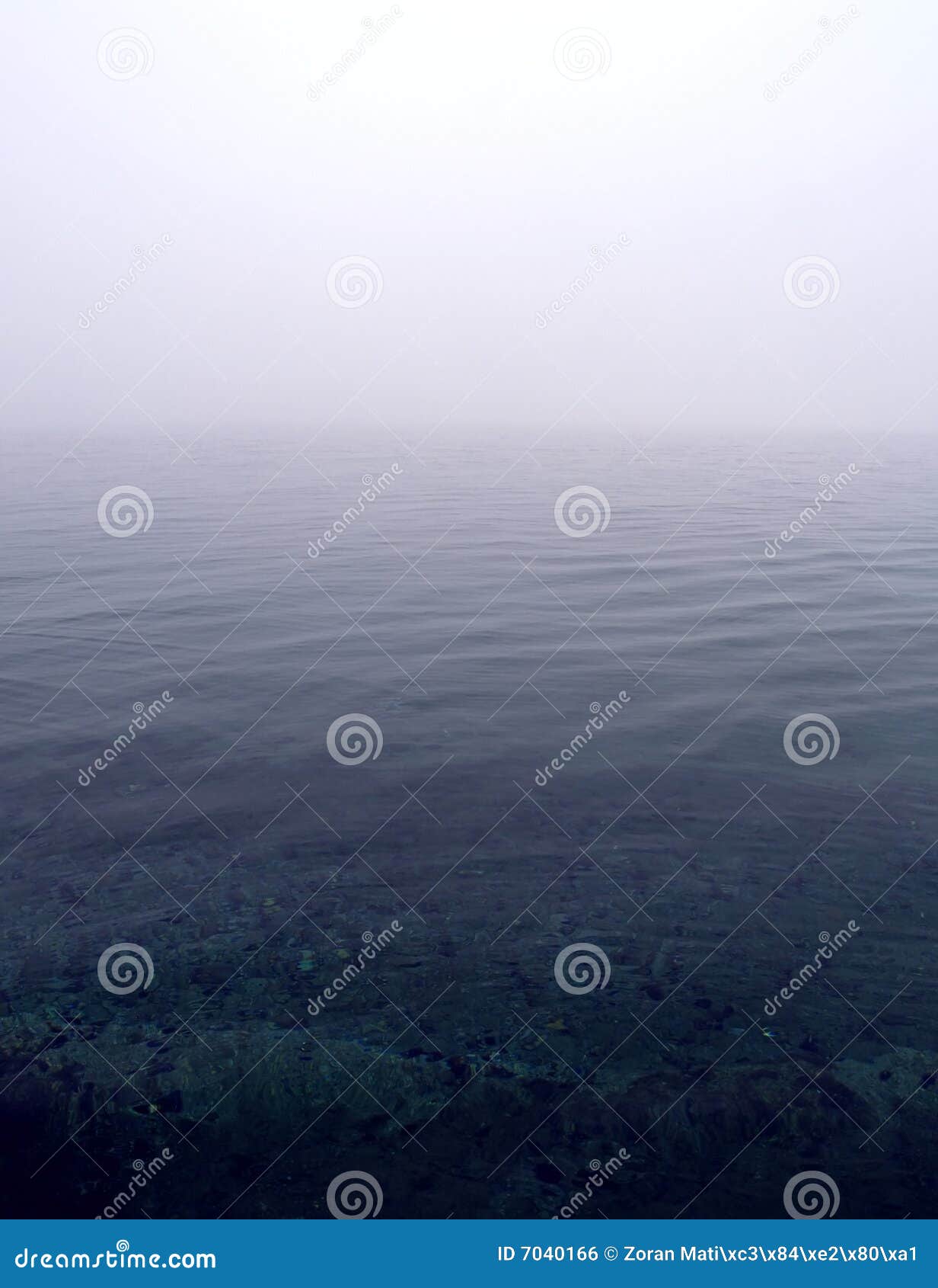 Foggy sea scene stock photo. Image of ocean, poor, foggy - 7040166
