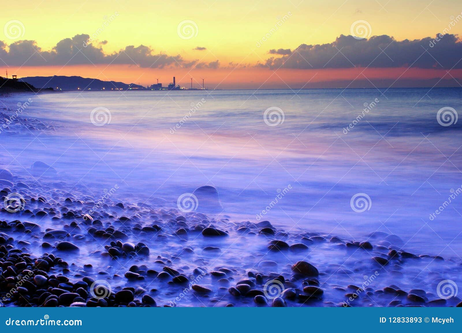Foggy sea at sunset stock image. Image of voice, sunset - 12833893
