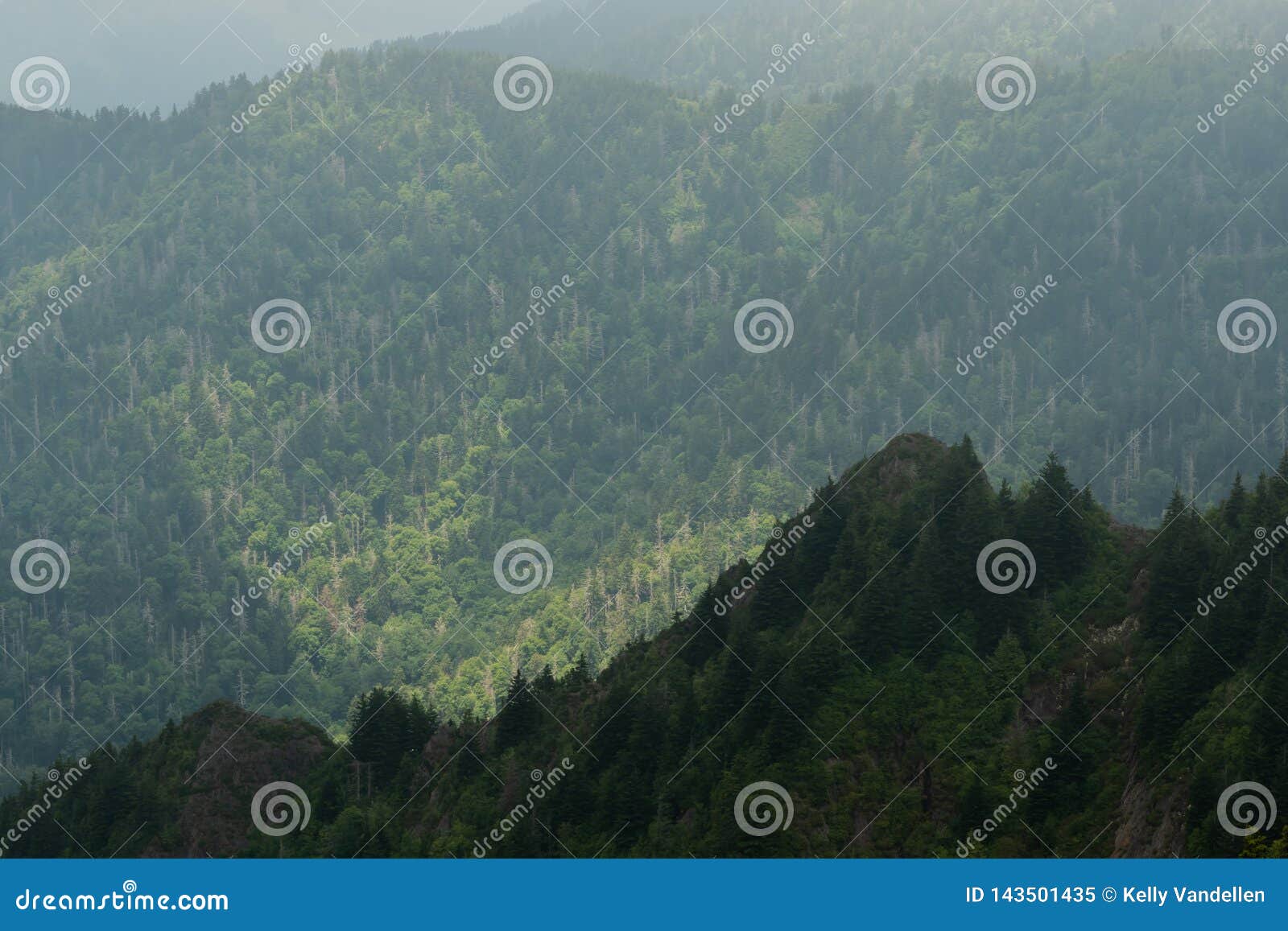 Foggy Sun Rays Over Mountain Slopes Stock Image - Image of wilderness ...
