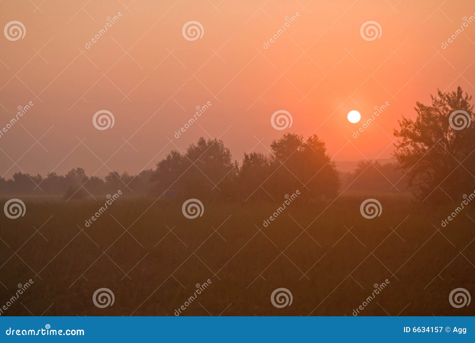 Foggy sunrise stock image. Image of landscape, foggy, sunrise - 6634157
