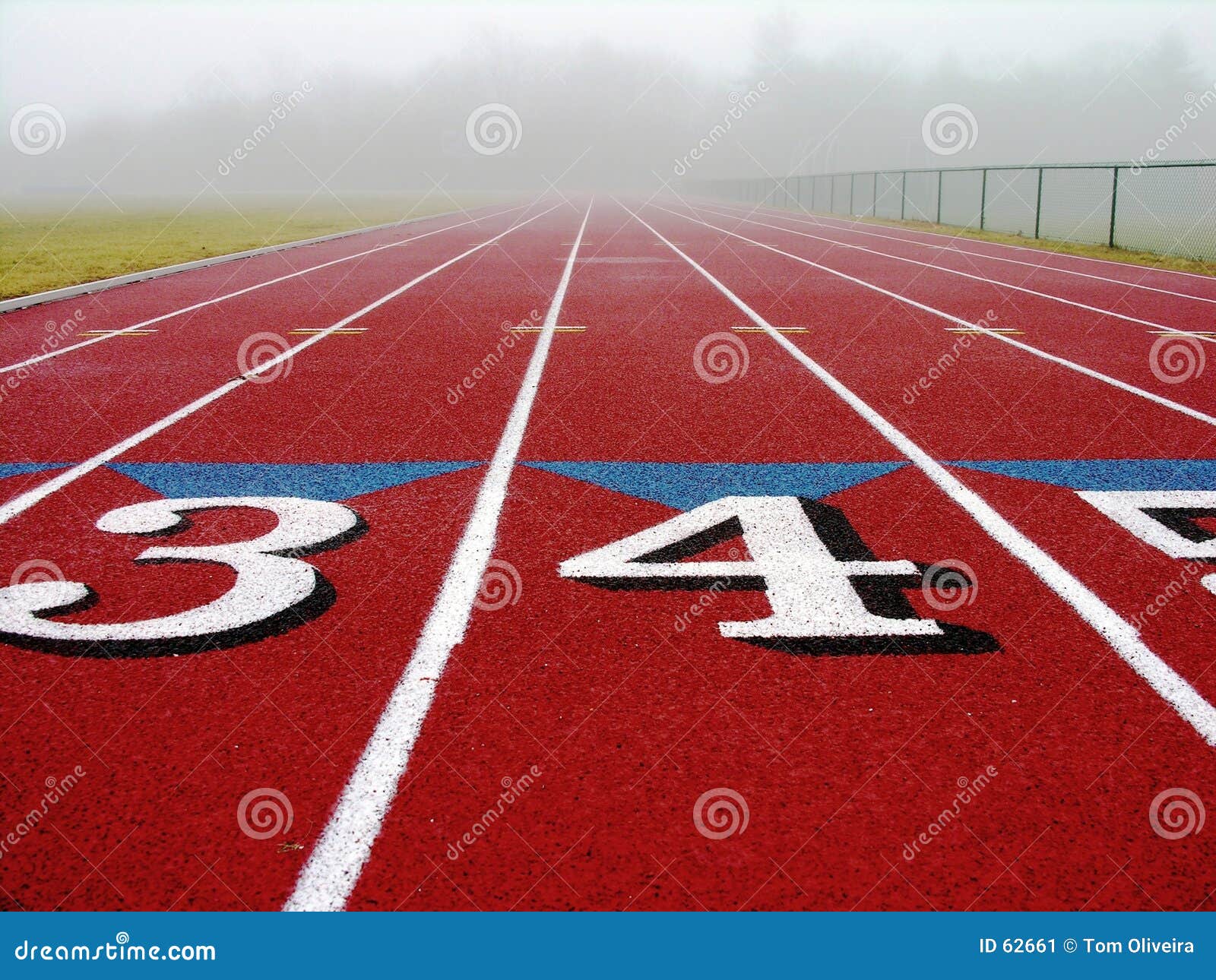 Foggy track stock image. Image of running, sports, numbers - 62661