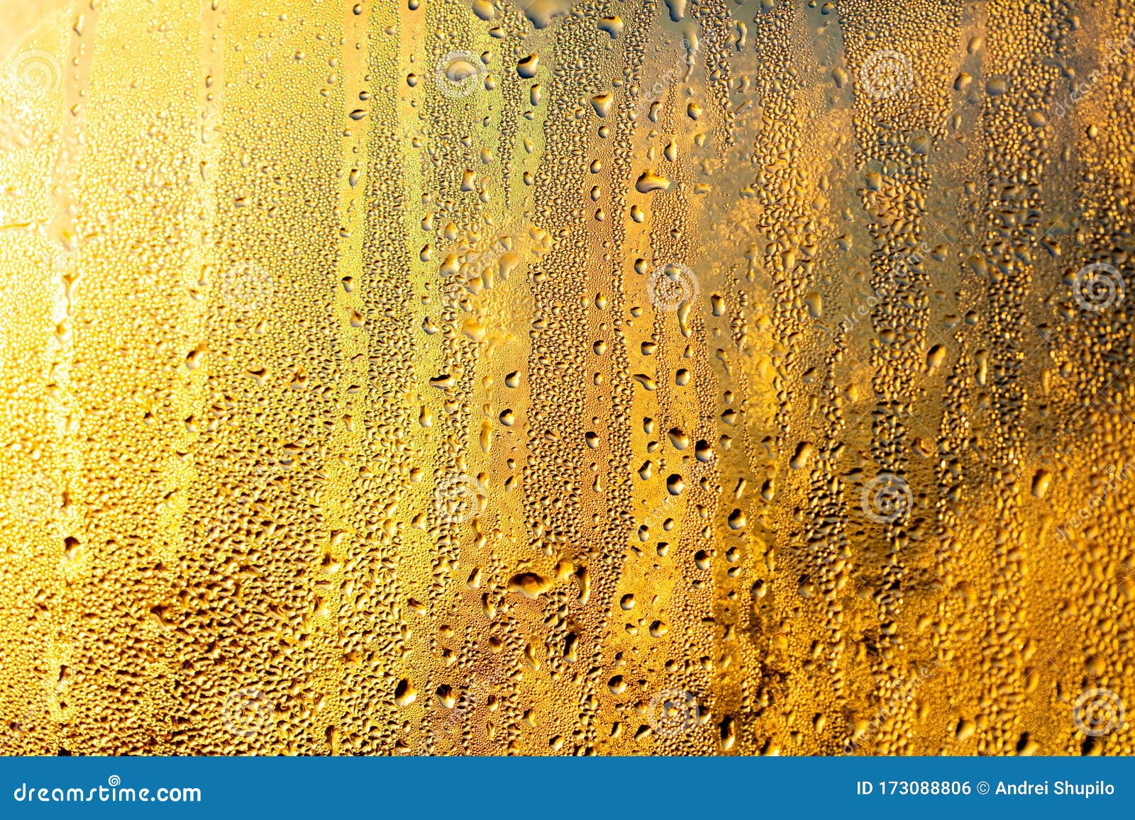 A Foggy Window at Sunset As an Abstract Background Stock Photo - Image ...