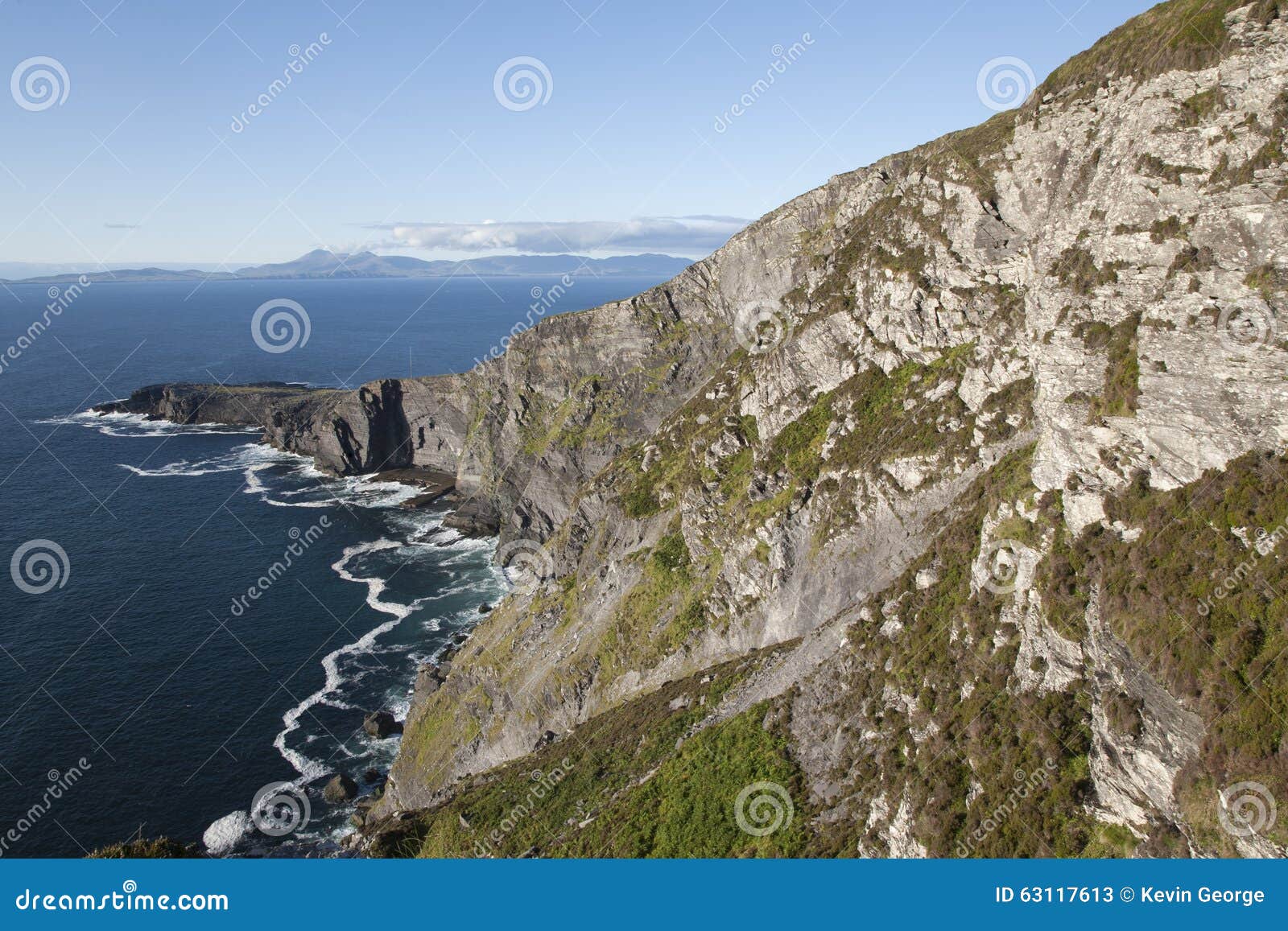 Fogher Cliff; Valentia Island Stock Image - Image of mountain, ireland ...