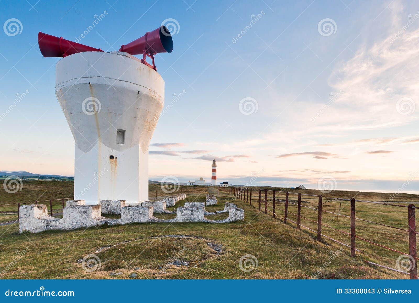 Foghorn and Lighthouse stock image. Image of navigation - 33300043