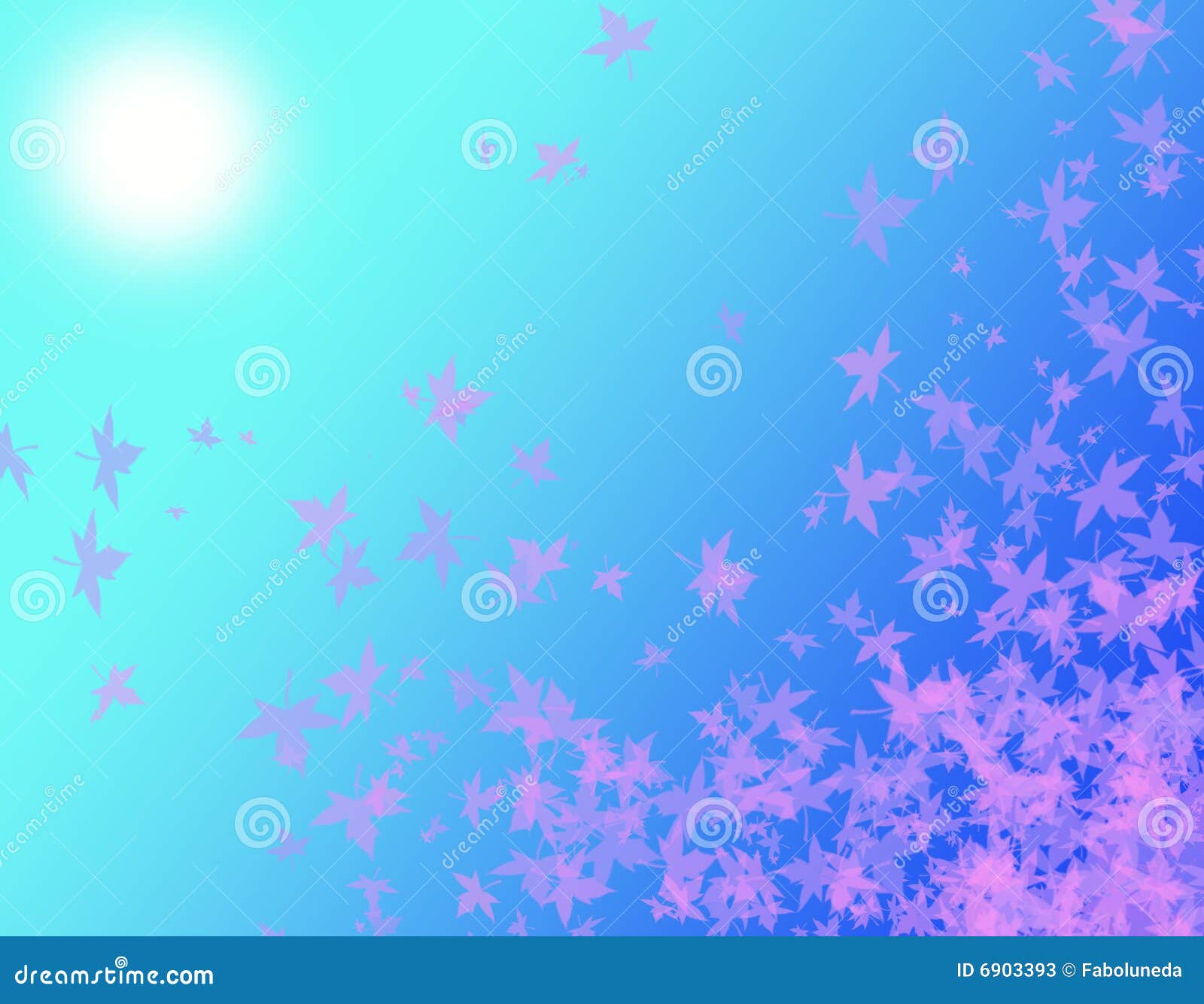 Fogli Di Colore Rosa Alla Luce Solare Illustrazione di Stock ...