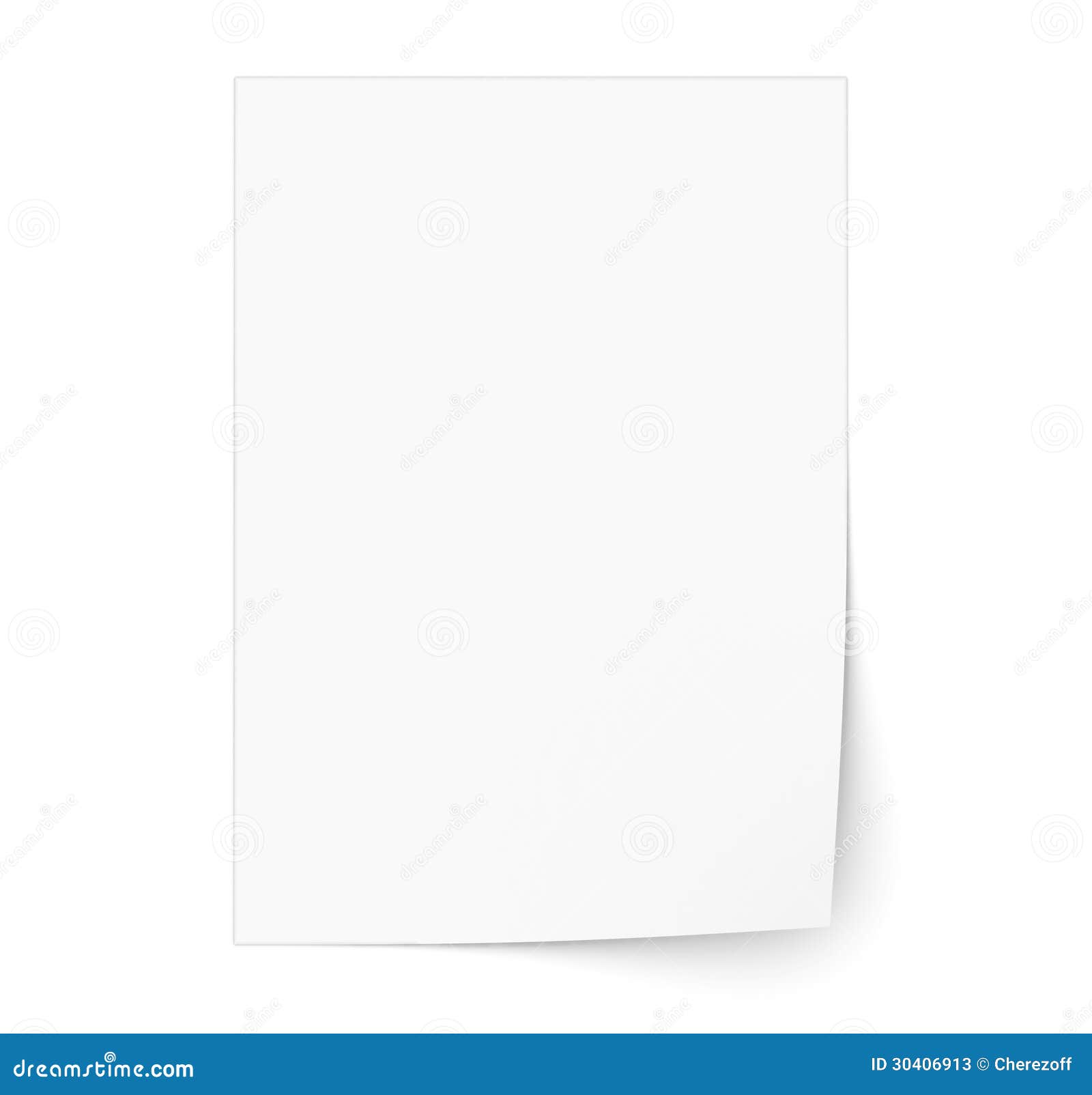 Foglio di carta bianco illustrazione di stock. Illustrazione di scheda ...