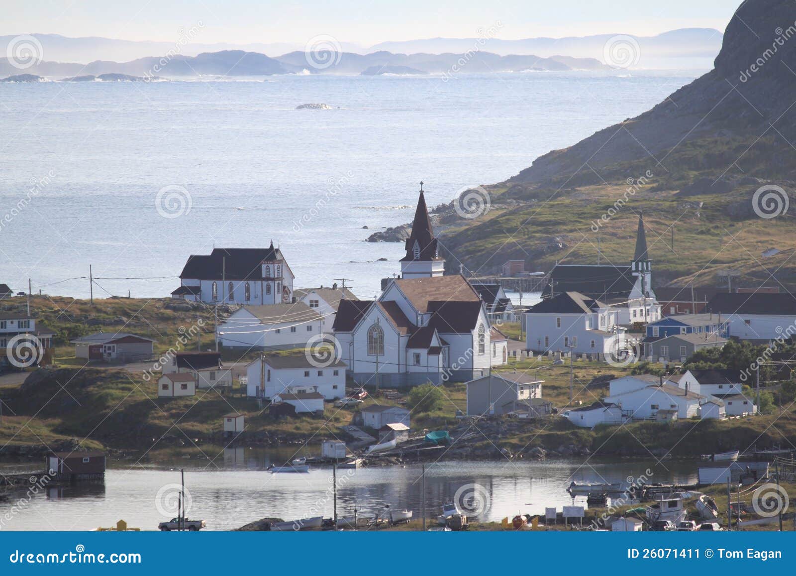 Fogo stock image. Image of town, united, houses, island - 26071411