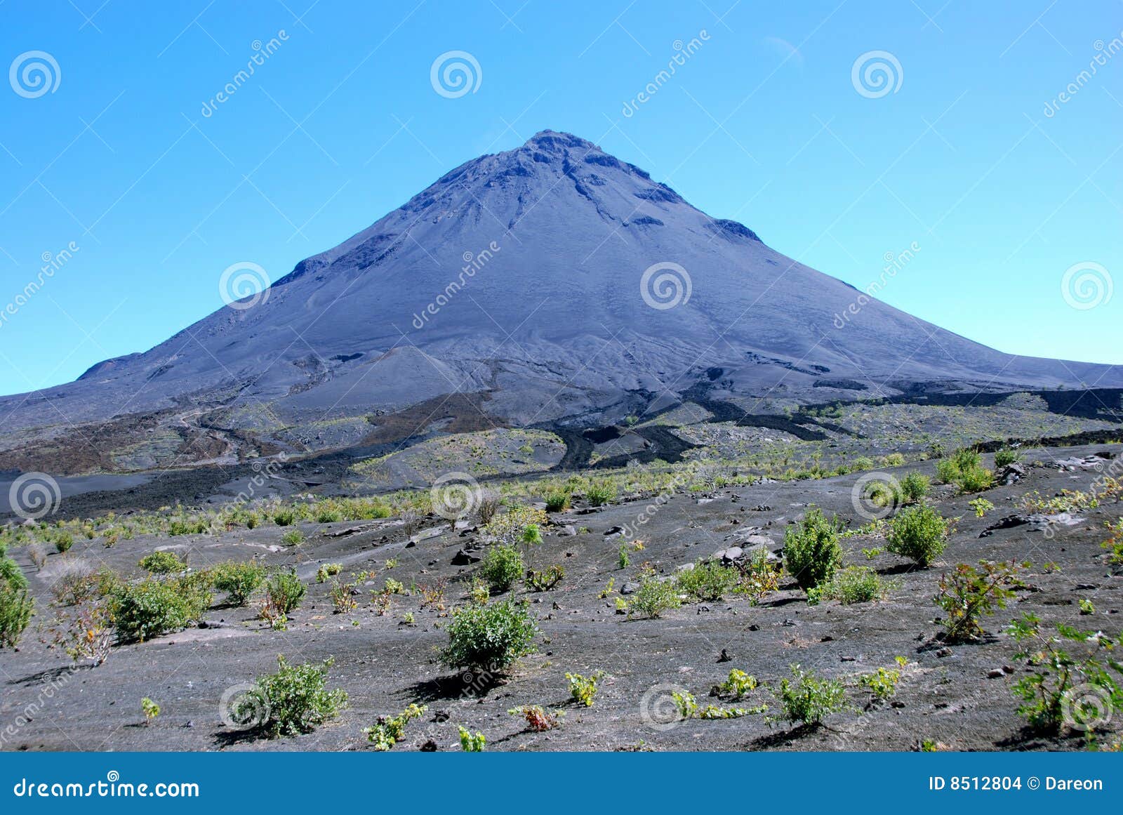 Fogo Volcano - Cape Verde, Africa Stock Photo - Image of crater ...