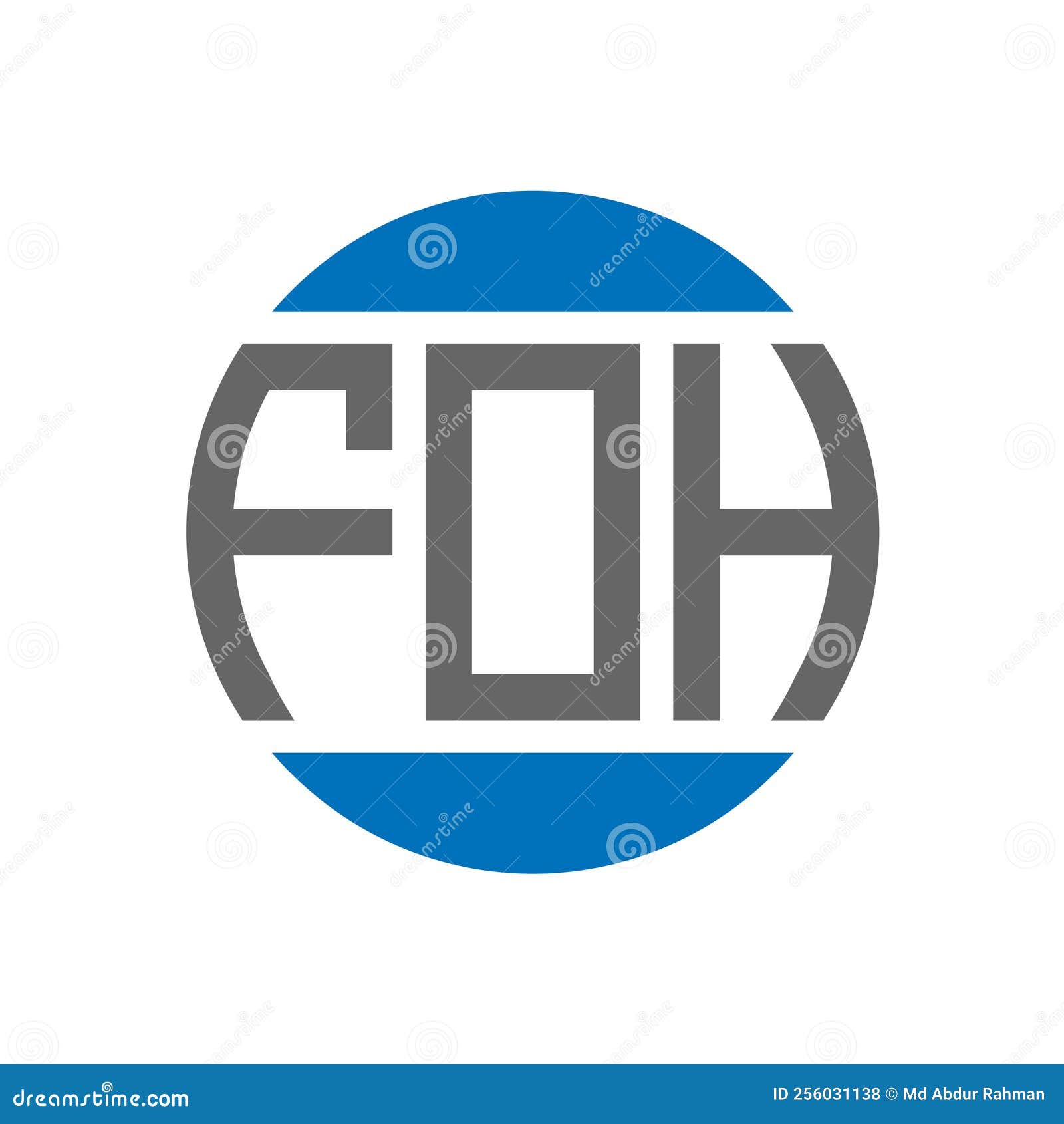 FOH Letter Logo Design On White Background. FOH Creative Initials ...