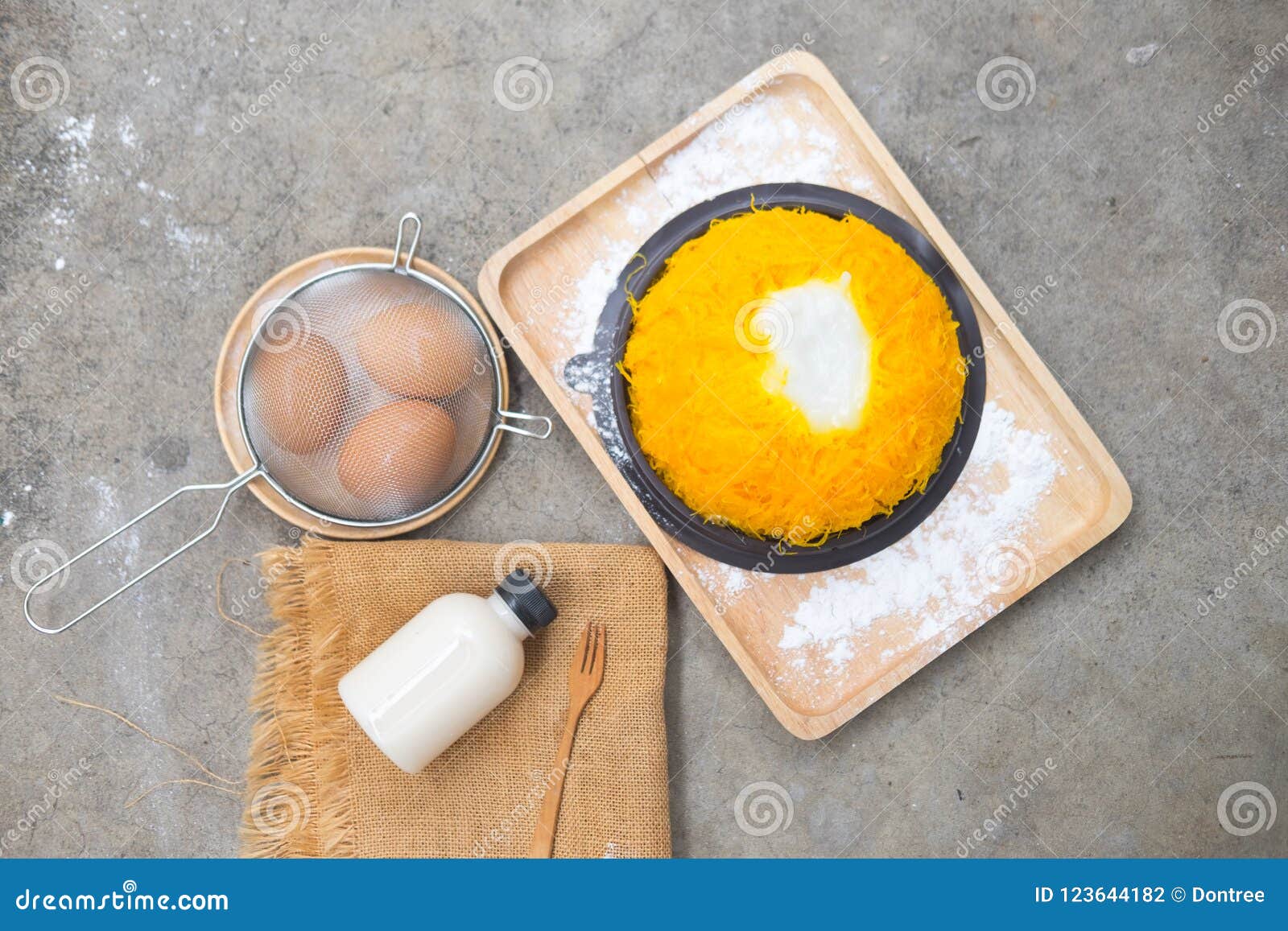 Foi tong cake stock photo. Image of gourmet, thong, thai - 123644182