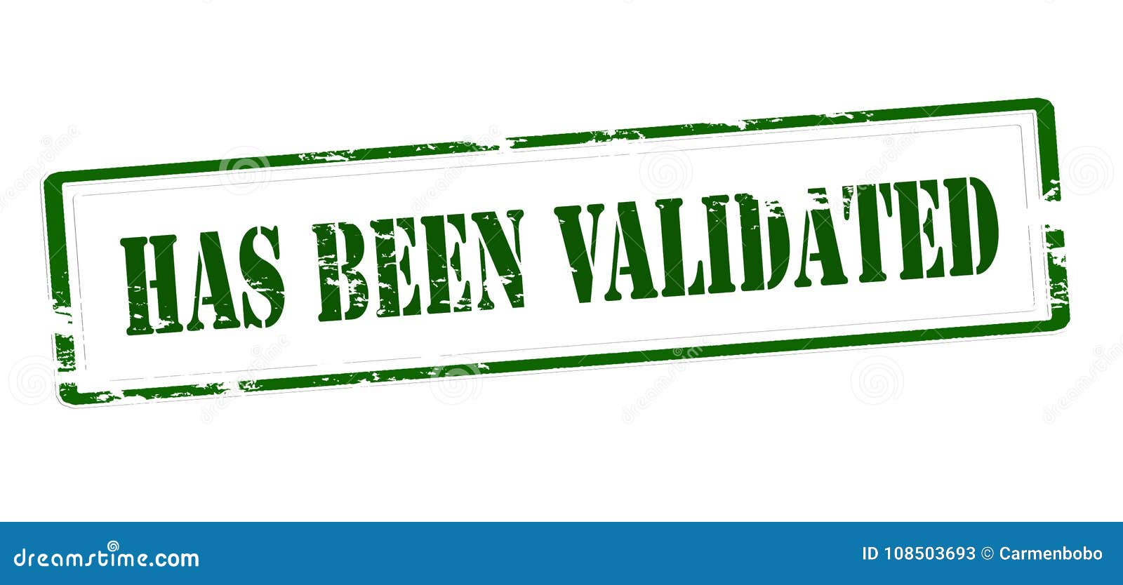 Foi validado ilustração stock. Ilustração de valide - 108503693