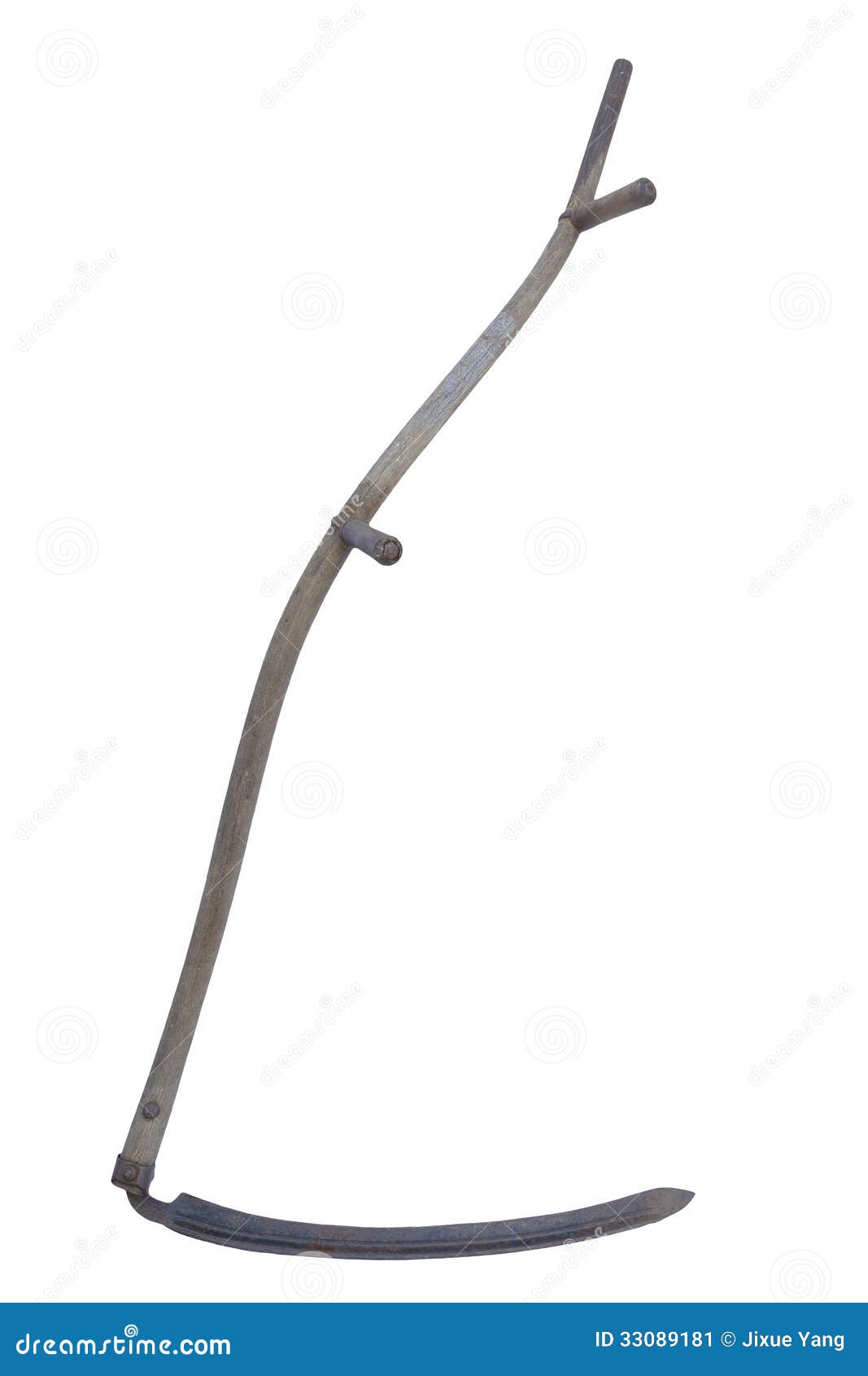 Foice antiga imagem de stock. Imagem de isolado, antiguidade - 33089181