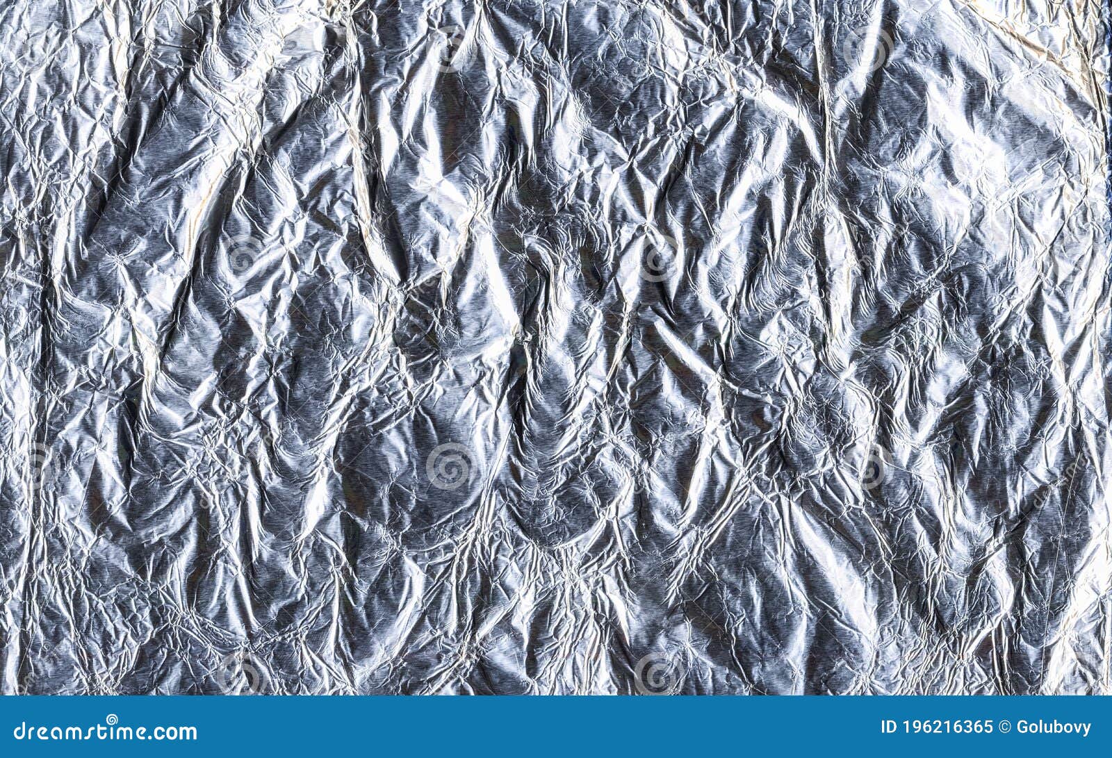 Foil Abstract Background Rippled Metallic Surface Stock Image - Image ...