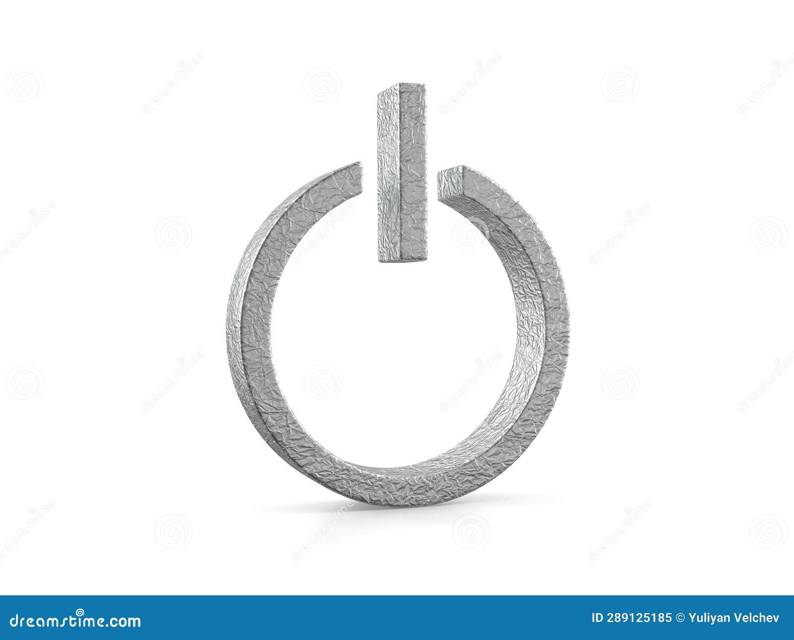 Foil power symbol stock illustration. Illustration of folded - 289125185