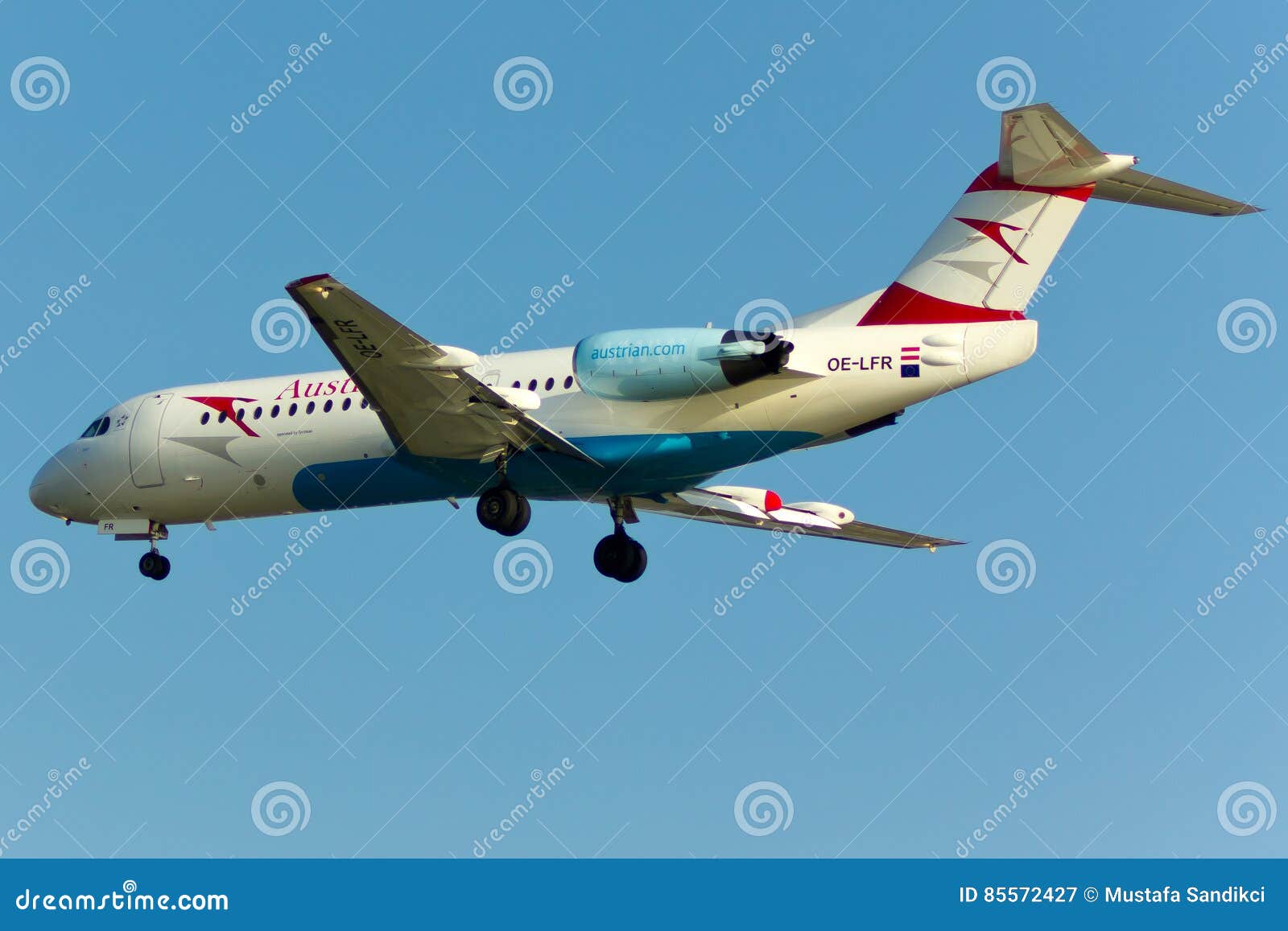 Air France KLM Fokker 100 Engine Exhaust Editorial Photo ...