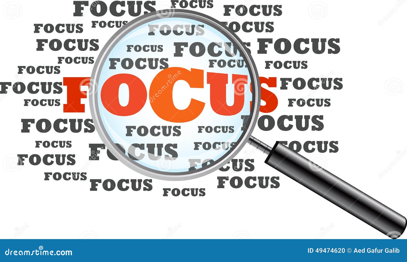 Fokus Getrennt Auf Weißem Hintergrund Vektor Abbildung - Illustration ...