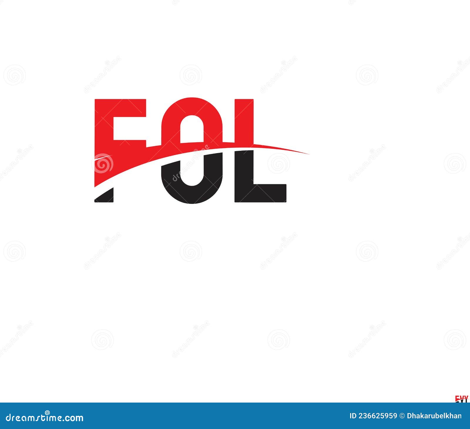 FOL Letter Initial Logo Design Vector Illustration Stock Vector ...