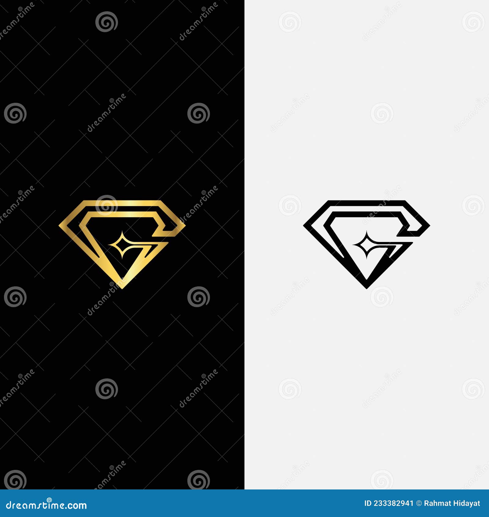 Logo or Icon Letter G Diamonds Stock Vector - Illustration of method ...