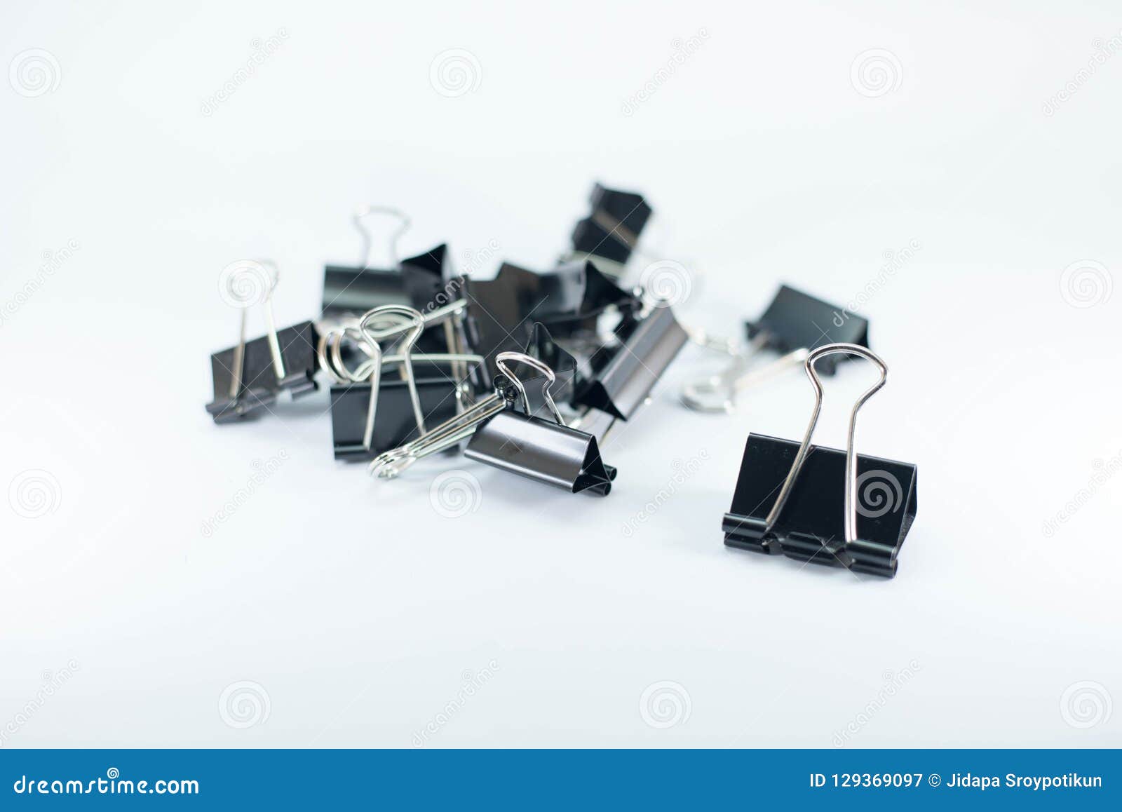 Fold back clips stock image. Image of supplies, concept - 129369097