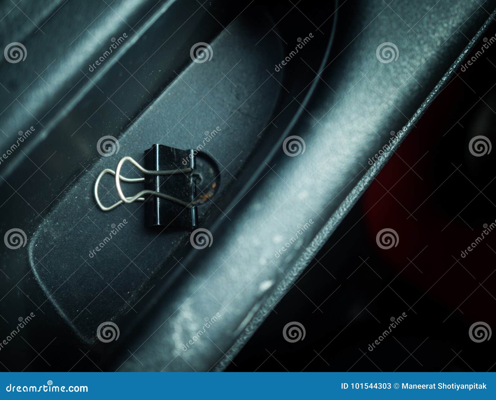 FOLD BACK CLIPS or PAPER CLIPS Stock Image - Image of small, brown ...