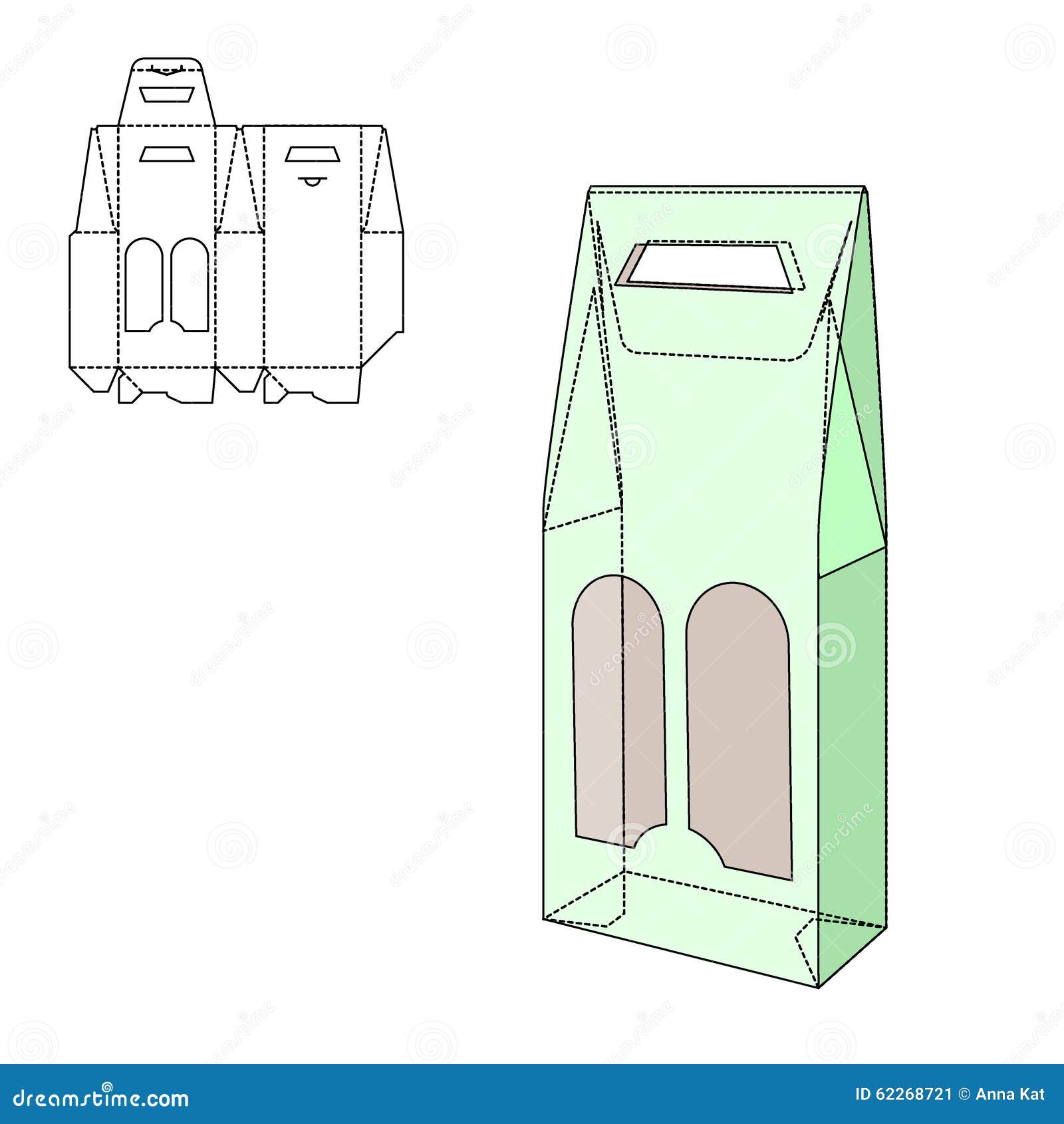 Fold package stock vector. Illustration of present, packaging - 62268721