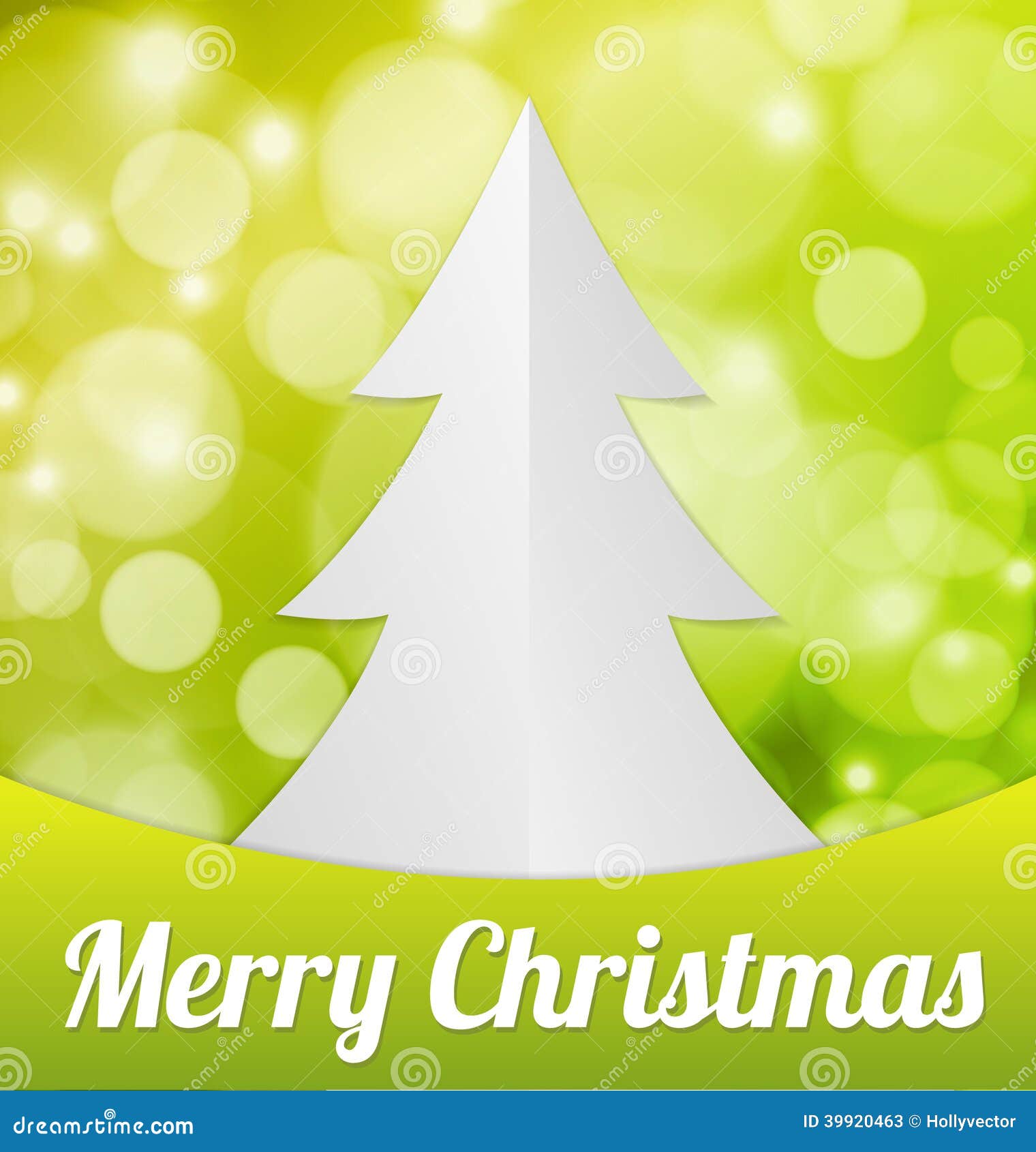 Fold Paper Christmas tree stock vector. Illustration of contrast - 39920463