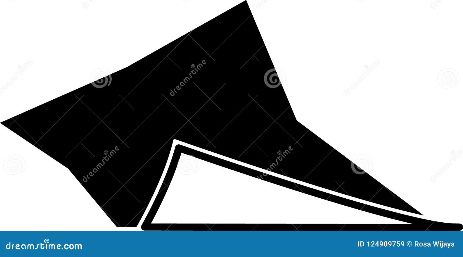 Fold Up Single Paper Icon Editable Vector in Black Color Stock Image ...