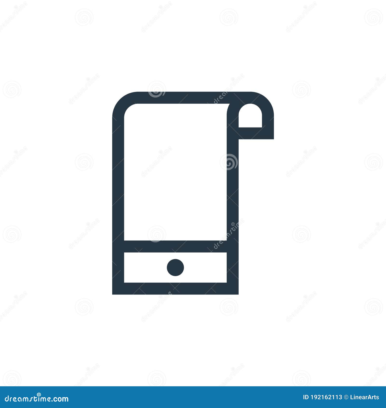 Foldable Phone Icon Vector From Futuristic Technology Concept. Thin ...