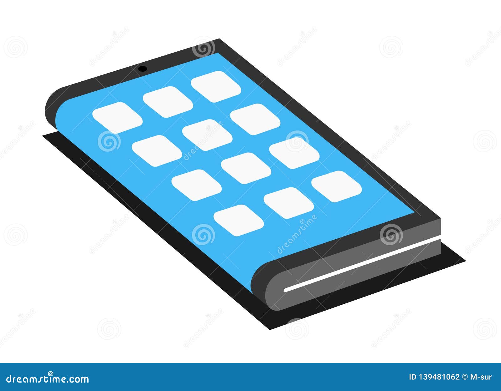Foldable Phone Icon Vector From Futuristic Technology Concept. Thin ...