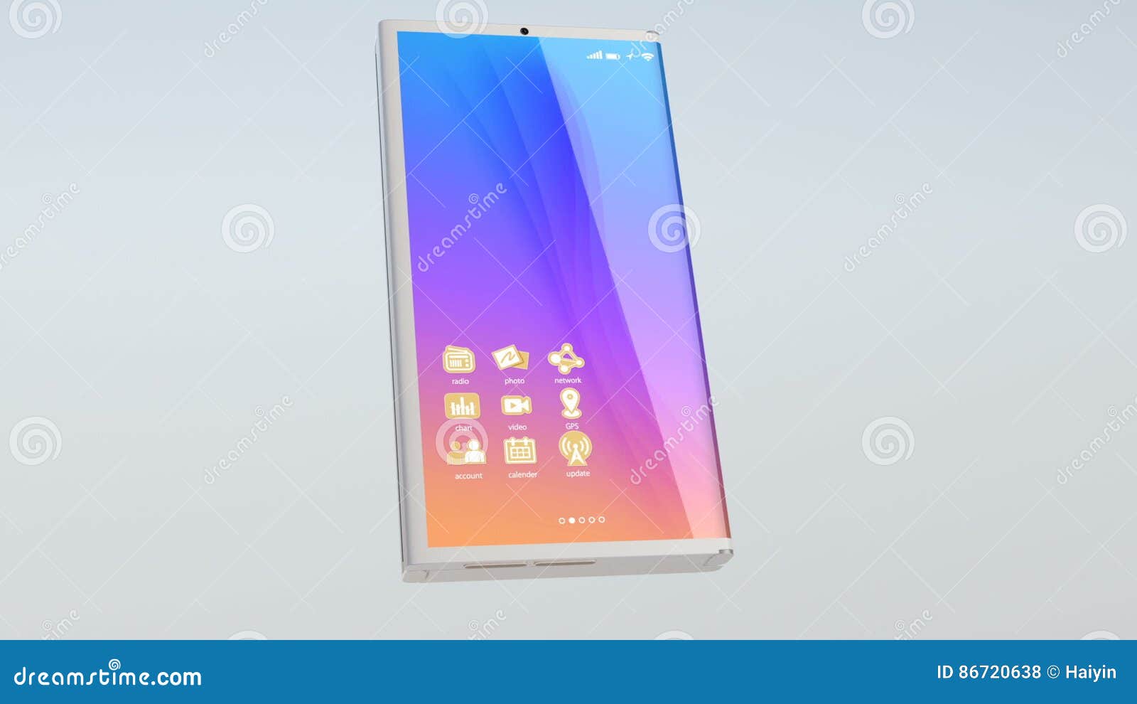 Foldable Smart Phone Transform from Tablet PC To Mobile Phone Stock ...