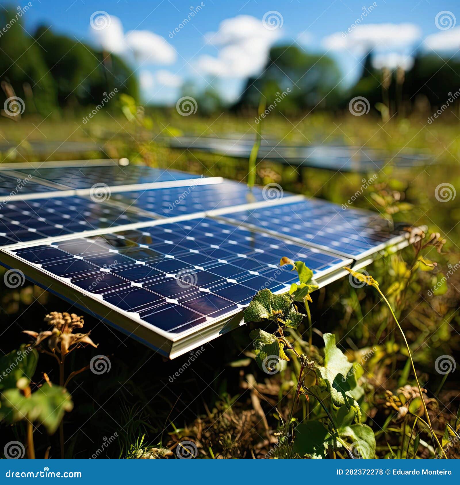 Foldable Solar Panel Charges Drone Stock Illustration - Illustration of ...