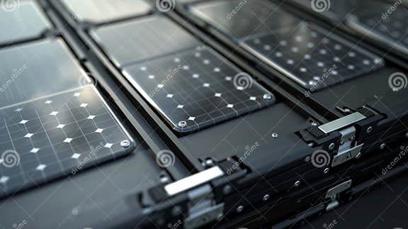 A Foldable Solar Panel with Multiple Panels that Can Be Easily Adjusted ...