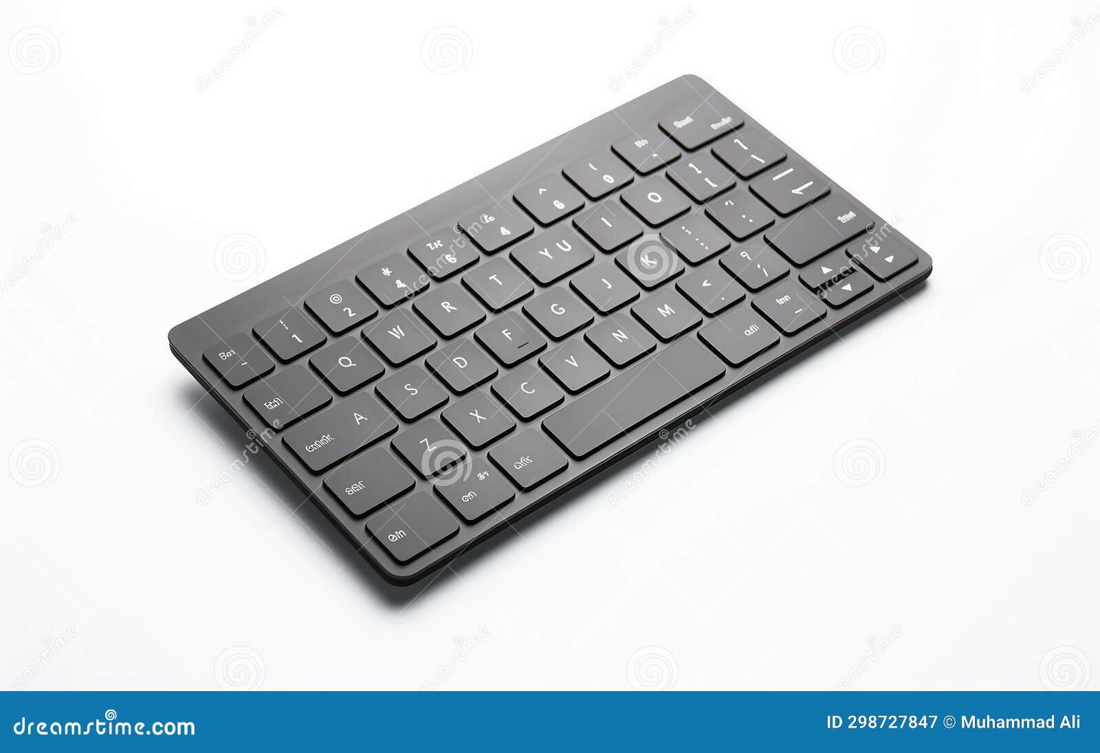 Foldable Wireless Keyboard on White Background Stock Image - Image of ...