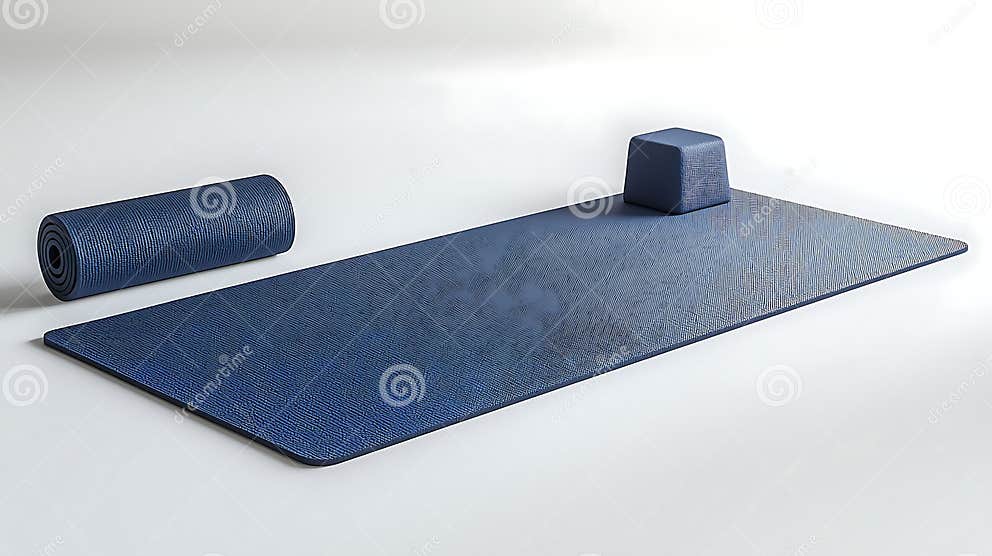 Foldable Yoga Mat with Alignment Guides, Perfect for Practice Stock ...
