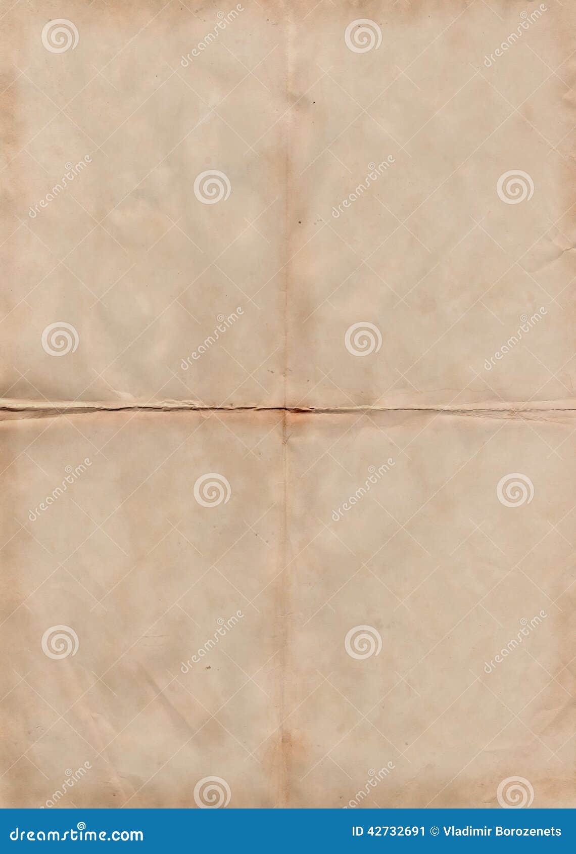 Folded Ancient Paper Texture, May Use for Background Stock Image ...