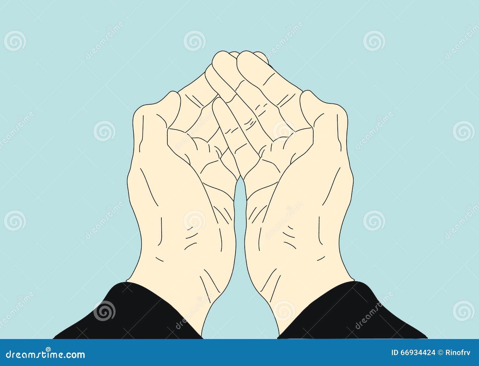 Folded arms stock vector. Illustration of human, beautiful - 66934424