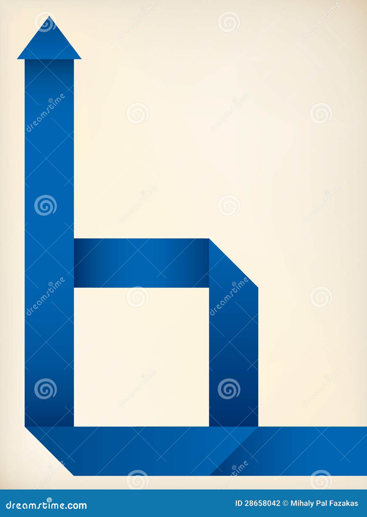Folded Arrow Symbol. Vector Illustration | CartoonDealer.com #126243648