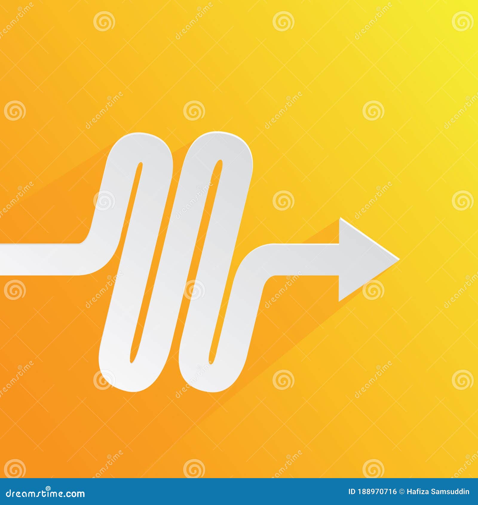 Folded Arrow. Vector Illustration Decorative Design Stock Vector ...