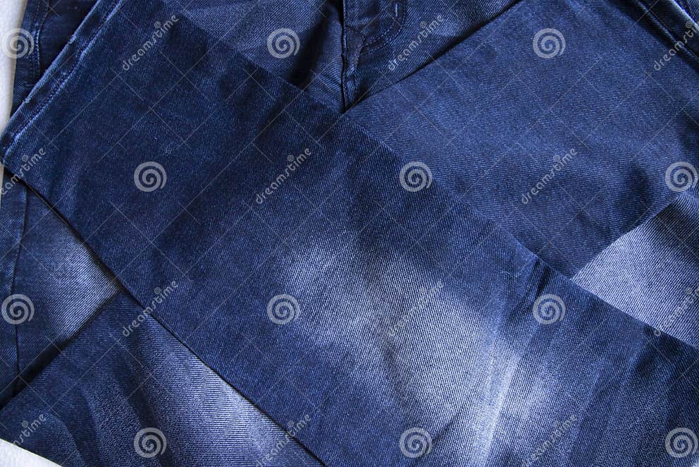 Folded Blue Jeans Pant Pattern Texture Background Stock Photo - Image ...